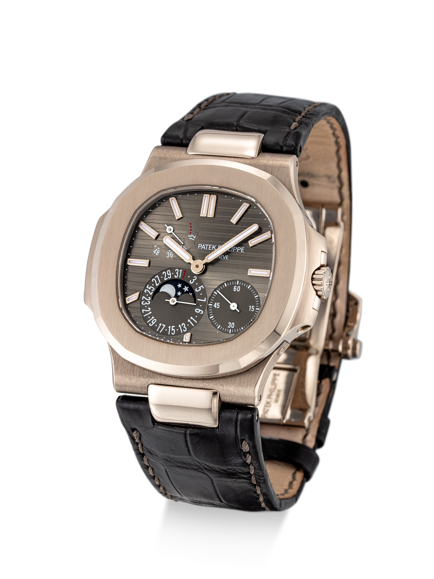 PATEK PHILIPPE | NAUTILUS, REFERENCE 5712 | A WHITE GOLD WRISTWATCH ...