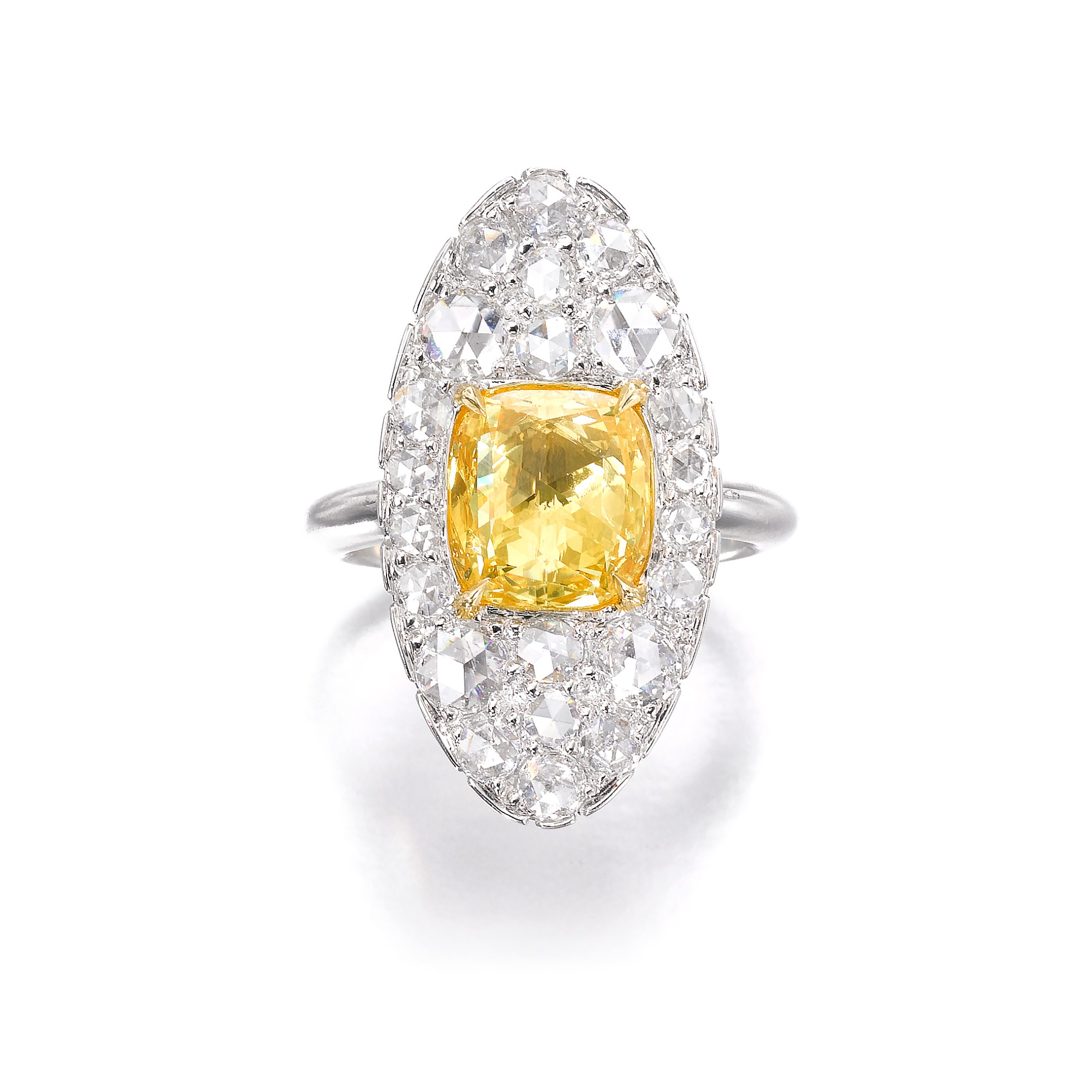 Fancy vivid yellow diamond ring | 艷彩黃色鑽石戒指 | Magnificent Jewels and ...