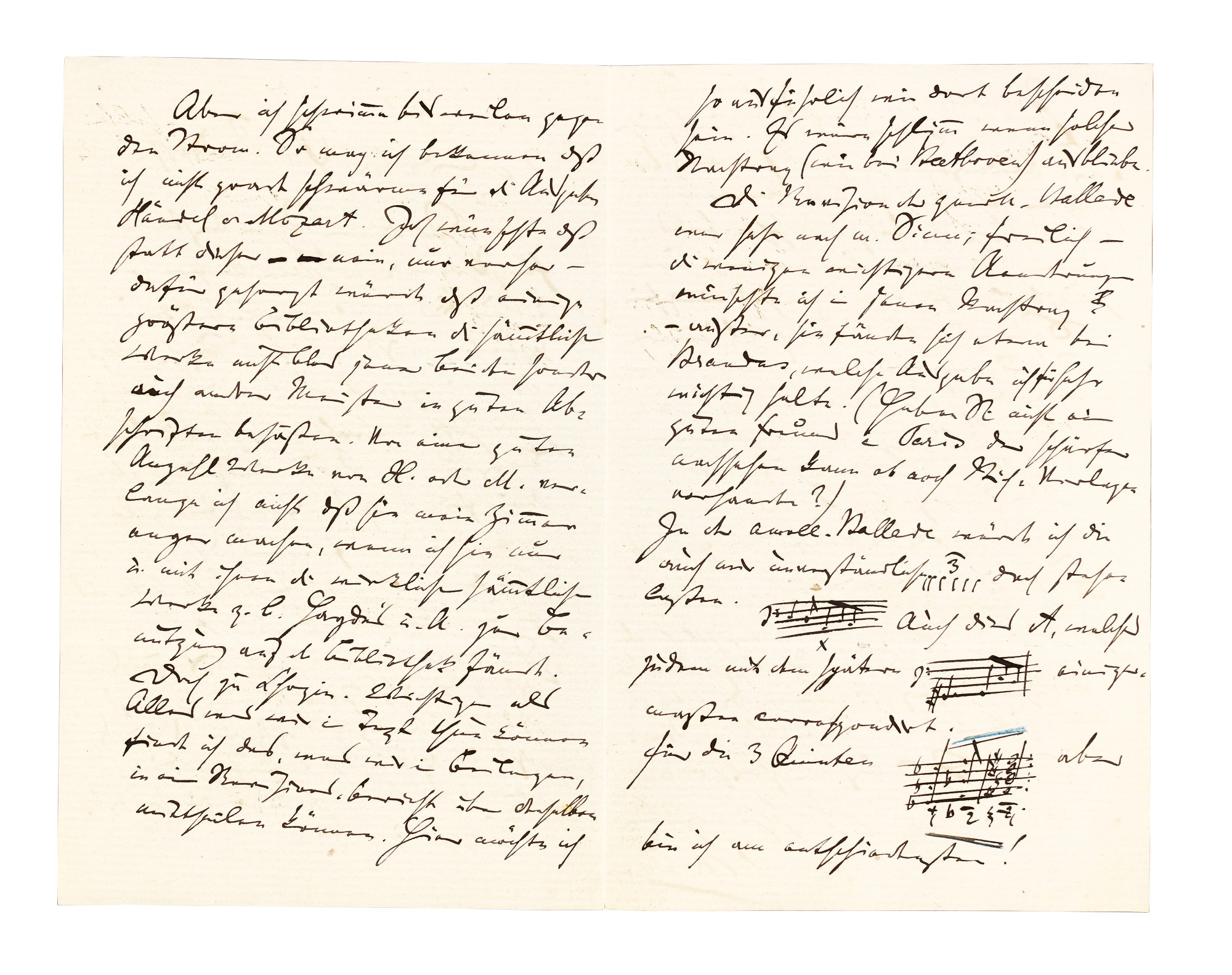 J. Brahms. The correspondence with Ernst Rudorff, 16 letters with ...