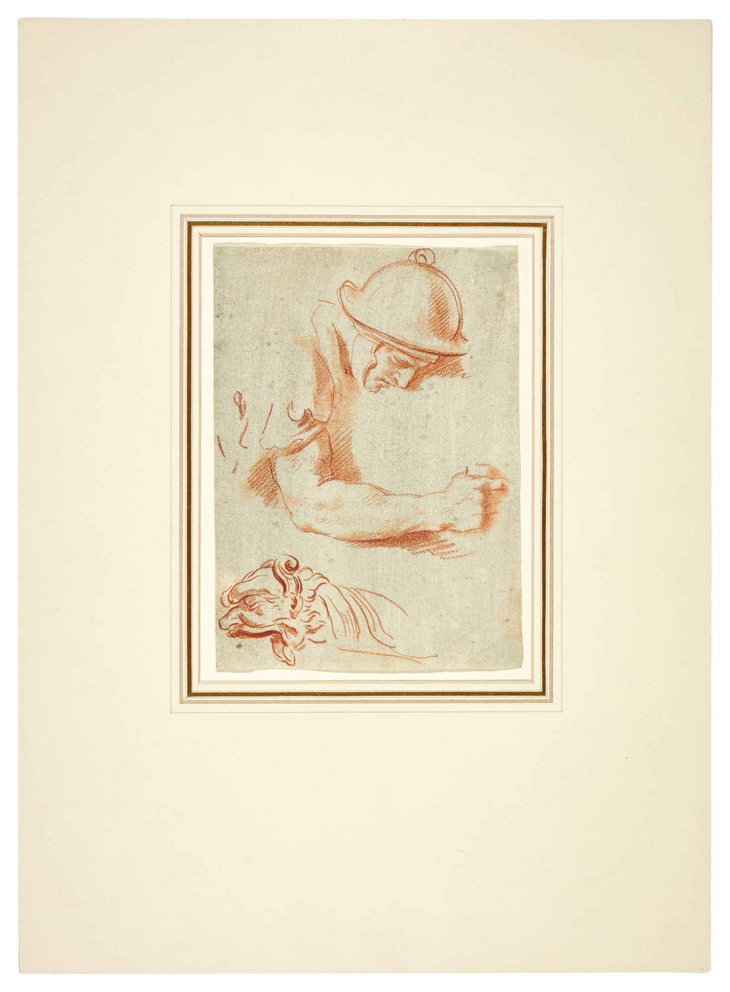 Recto: a nymph and a cupid dragging a satyr; Verso: a satyr | Old ...