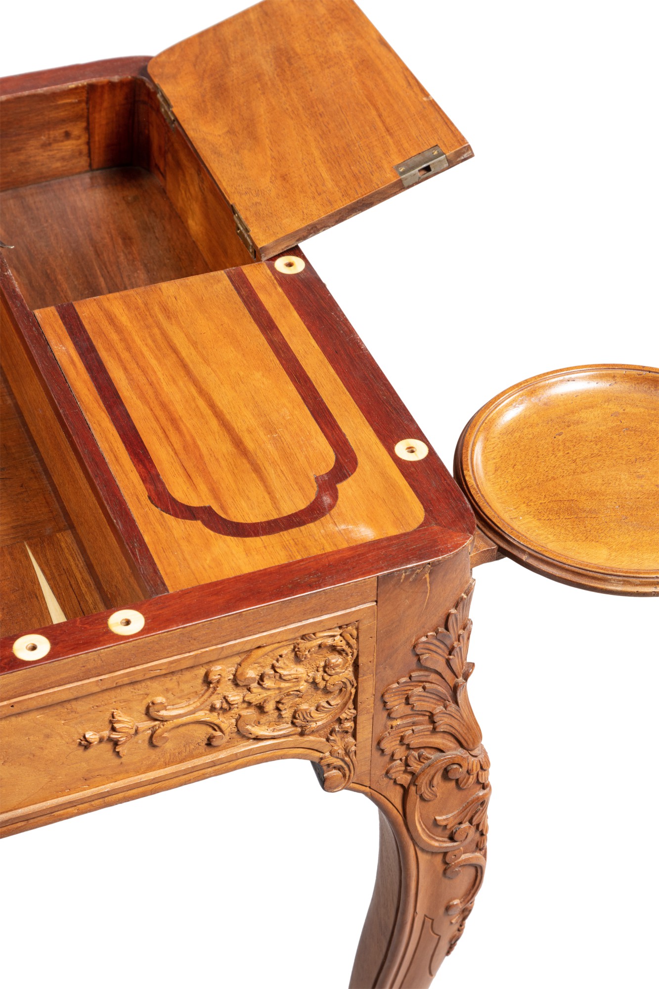 An ivory inlaid, amaranth and walnut tric-trac table, Louis XV, circa 1730 | Table tric trac en ...