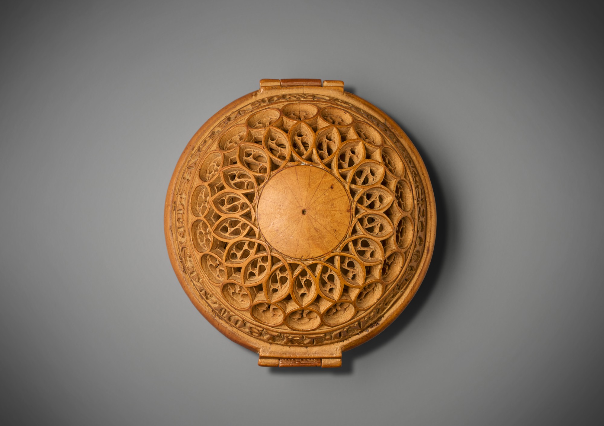 Polyptych Prayer Nut with the Crucifixion and Christ before Pilate ...