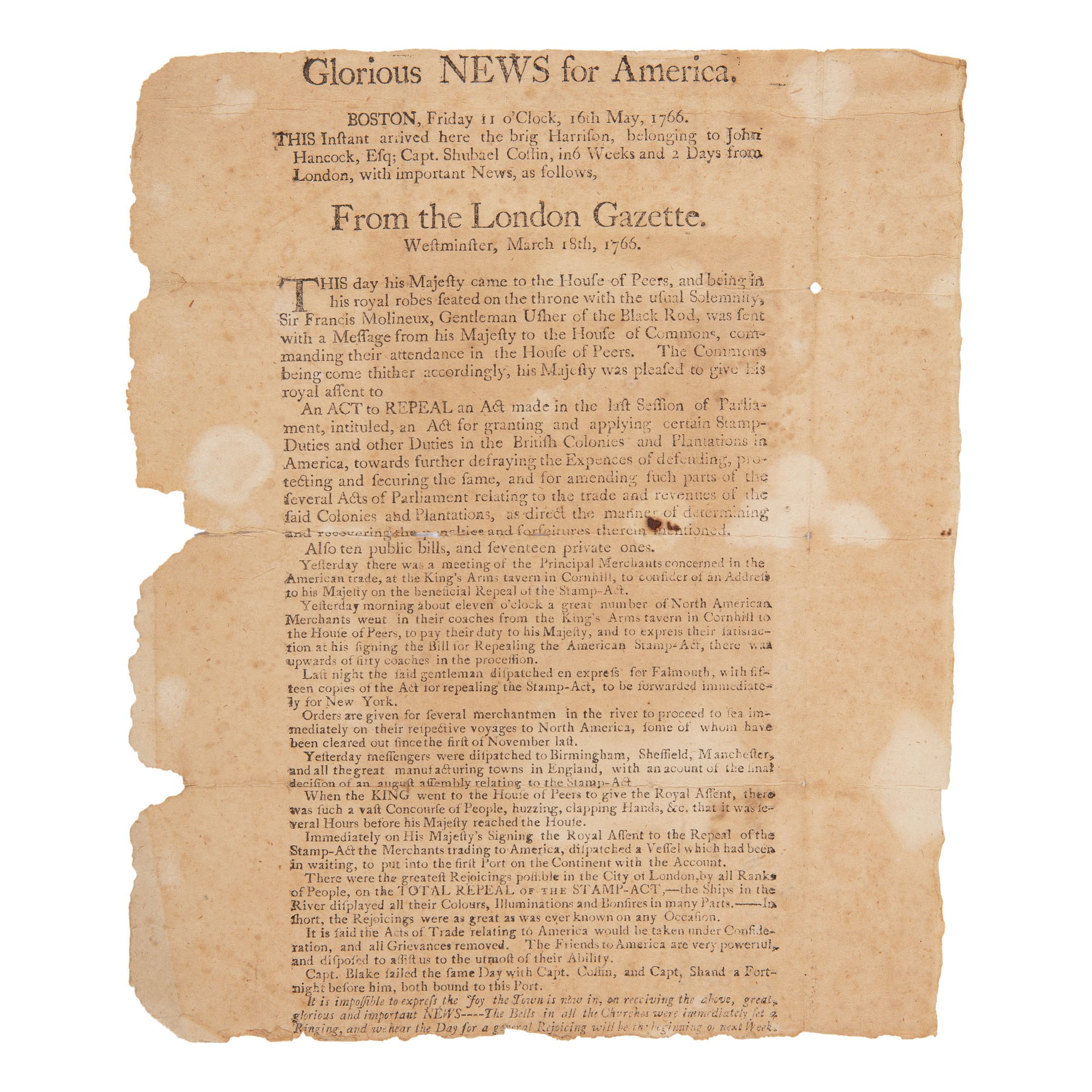 Stamp Act Document