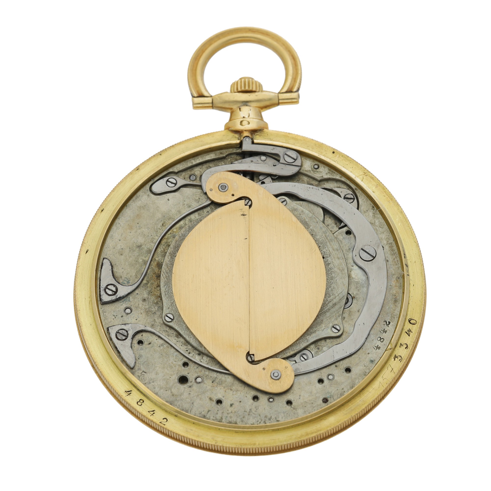 CARTIER, PARIS | A YELLOW GOLD WATCH WITH CONCEALED GUILLOTINE DIAL ...