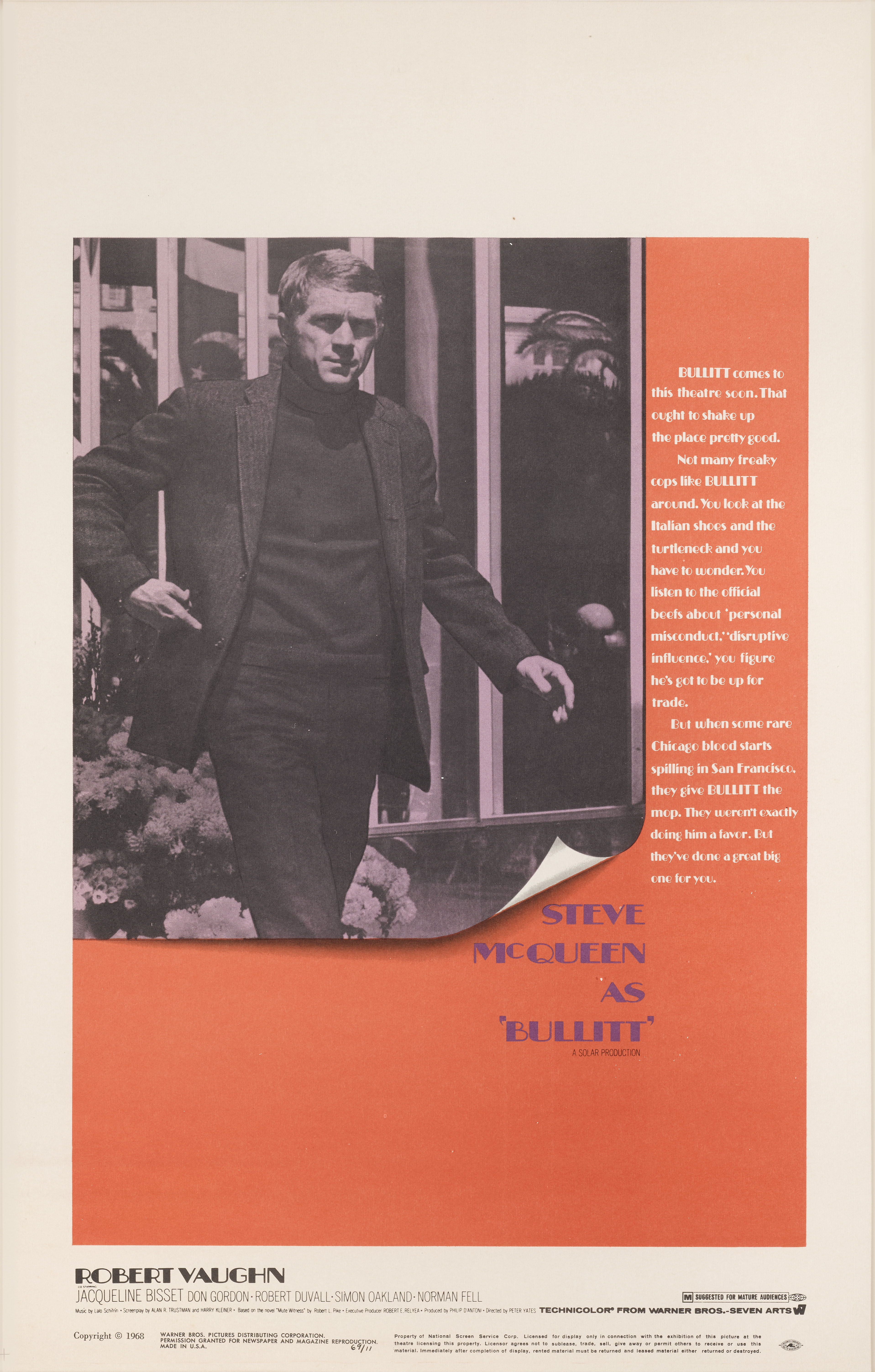 Bullitt Movie Poster