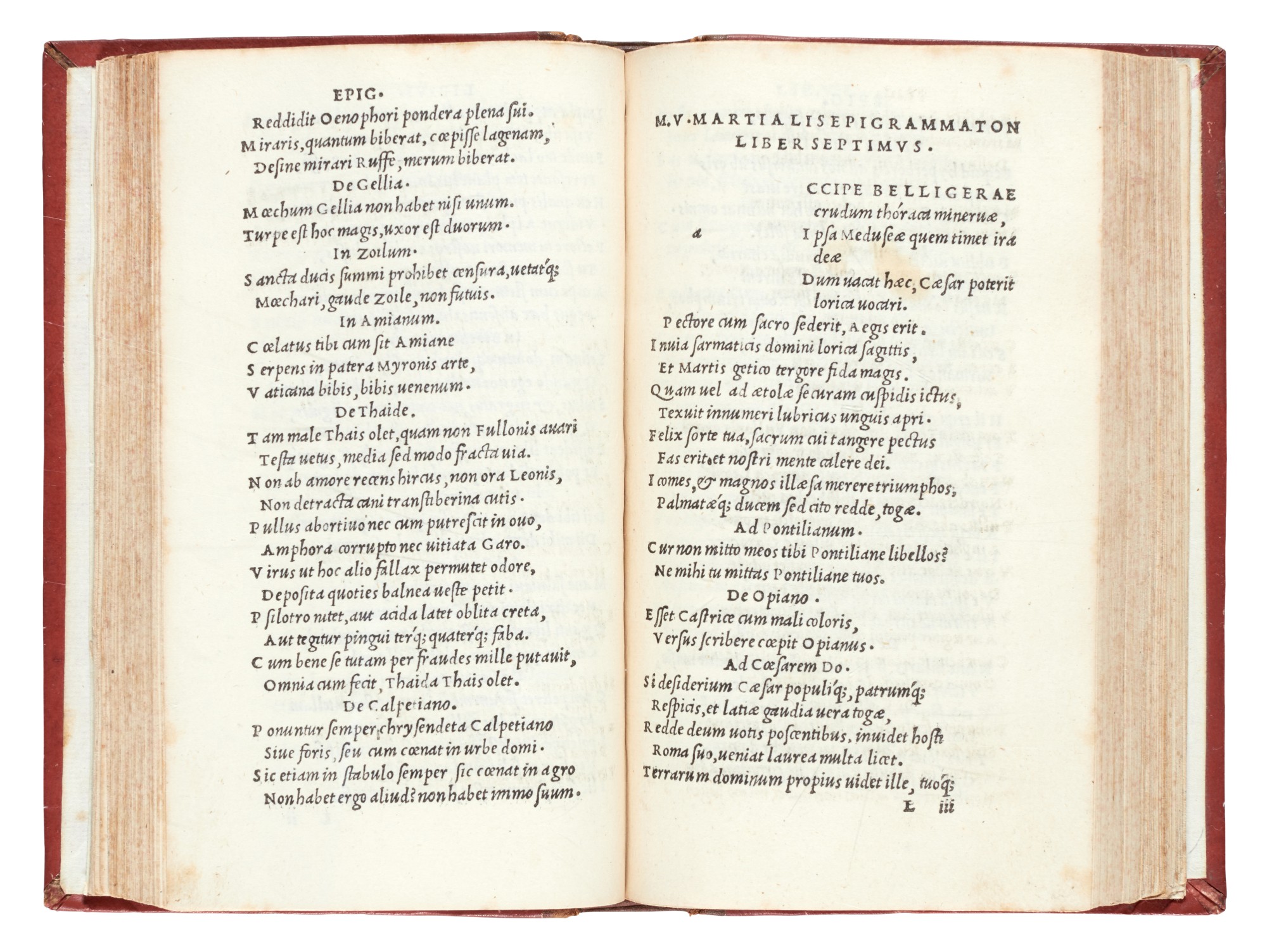 Martialis, Epigrammata, Venice, Aldus, 1501, nineteenth-century half ...