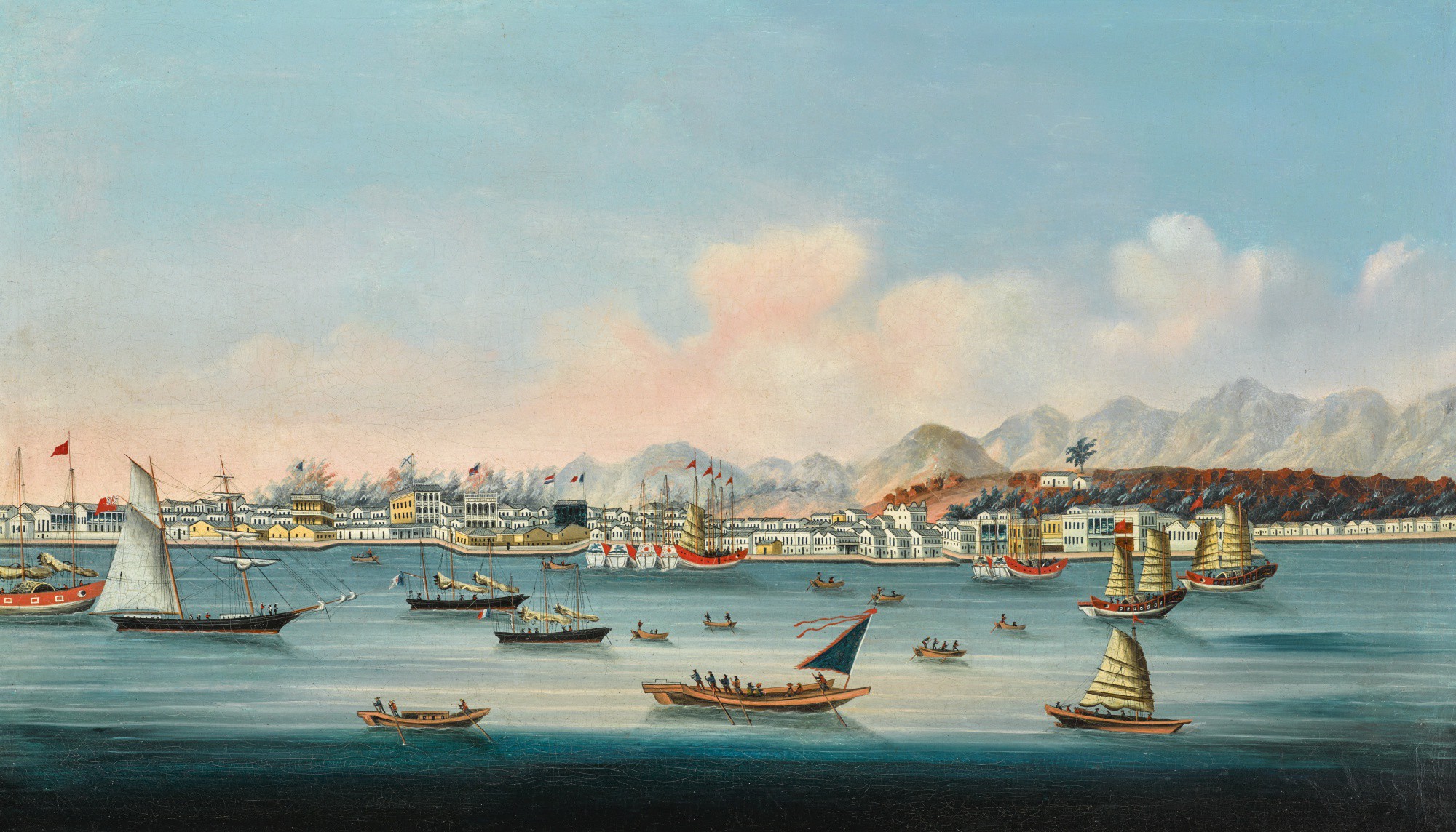 A SET OF FOUR CHINA TRADE PAINTINGS QING DYNASTY, CA. 1880 | 清 約1880年 ...