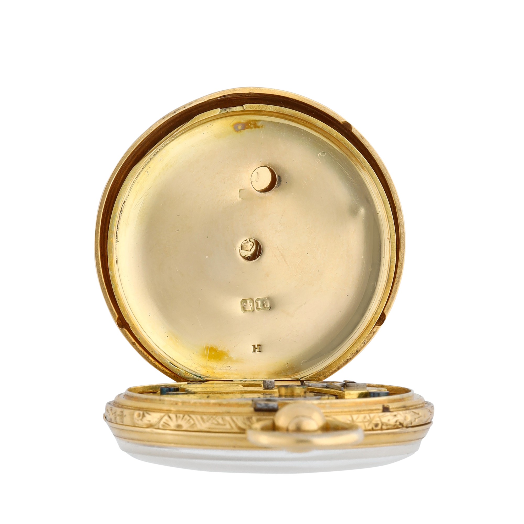 Barwise No. 11/345 A small gold open-faced duplex watch 1840 | Fine ...