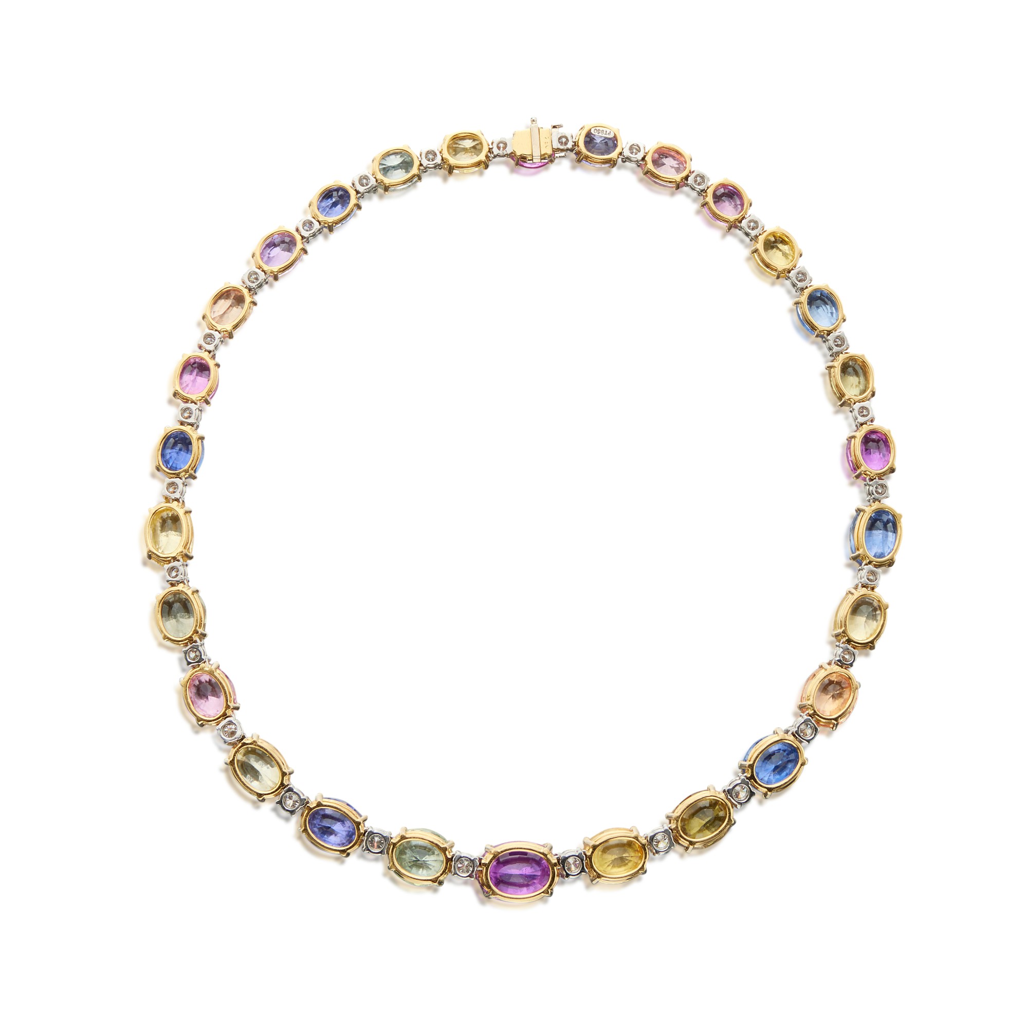Multi-Colored Sapphire and Diamond Necklace | Fine Jewels | 2021 ...
