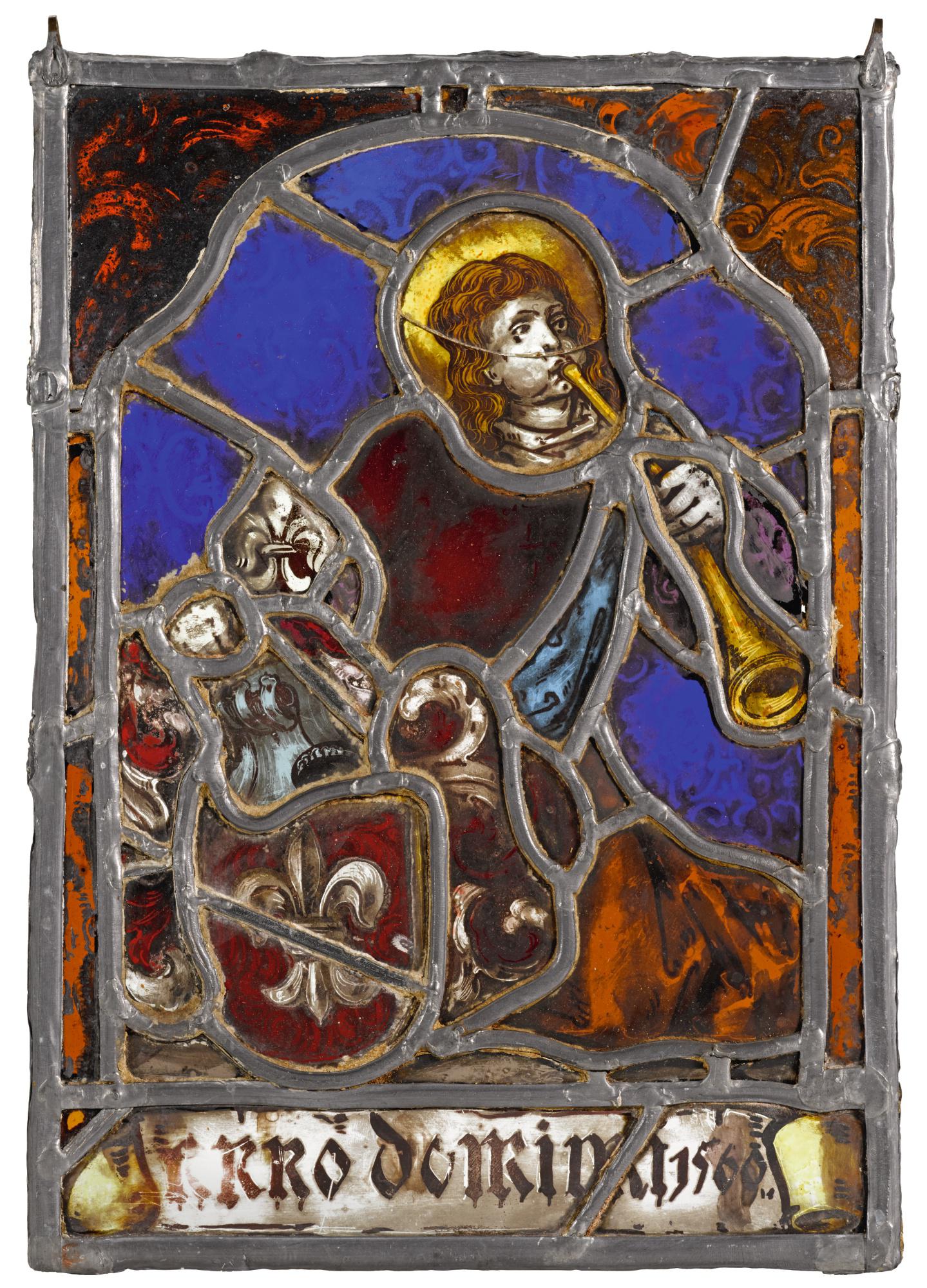 SOUTHERN GERMAN, CIRCA 1560 | ARMORIAL PANEL WITH A TRUMPETER | Old ...