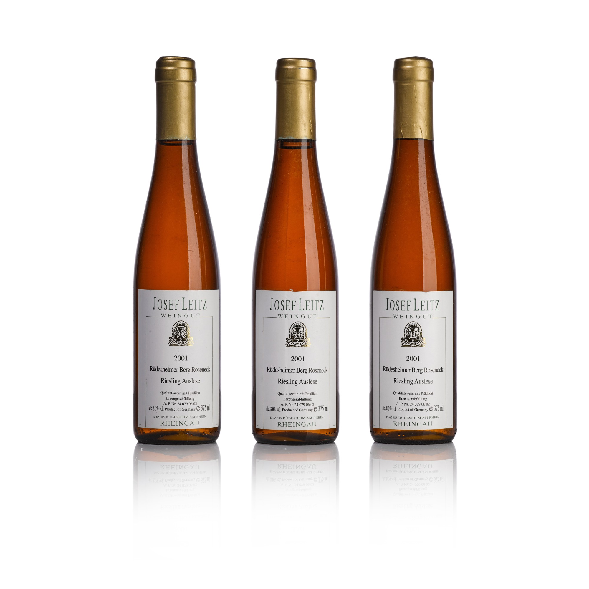 Rüdesheimer Berg Roseneck Riesling Auslese 2001 Josef Leitz (3 HB ...