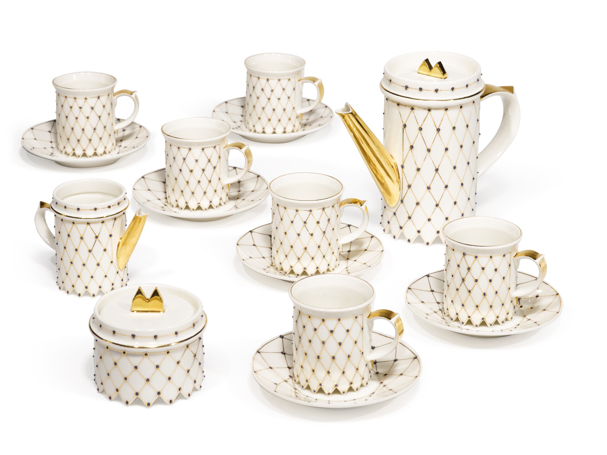 A Herend Coffee Service Designed by Babos Pálma, 20th Century | Style ...