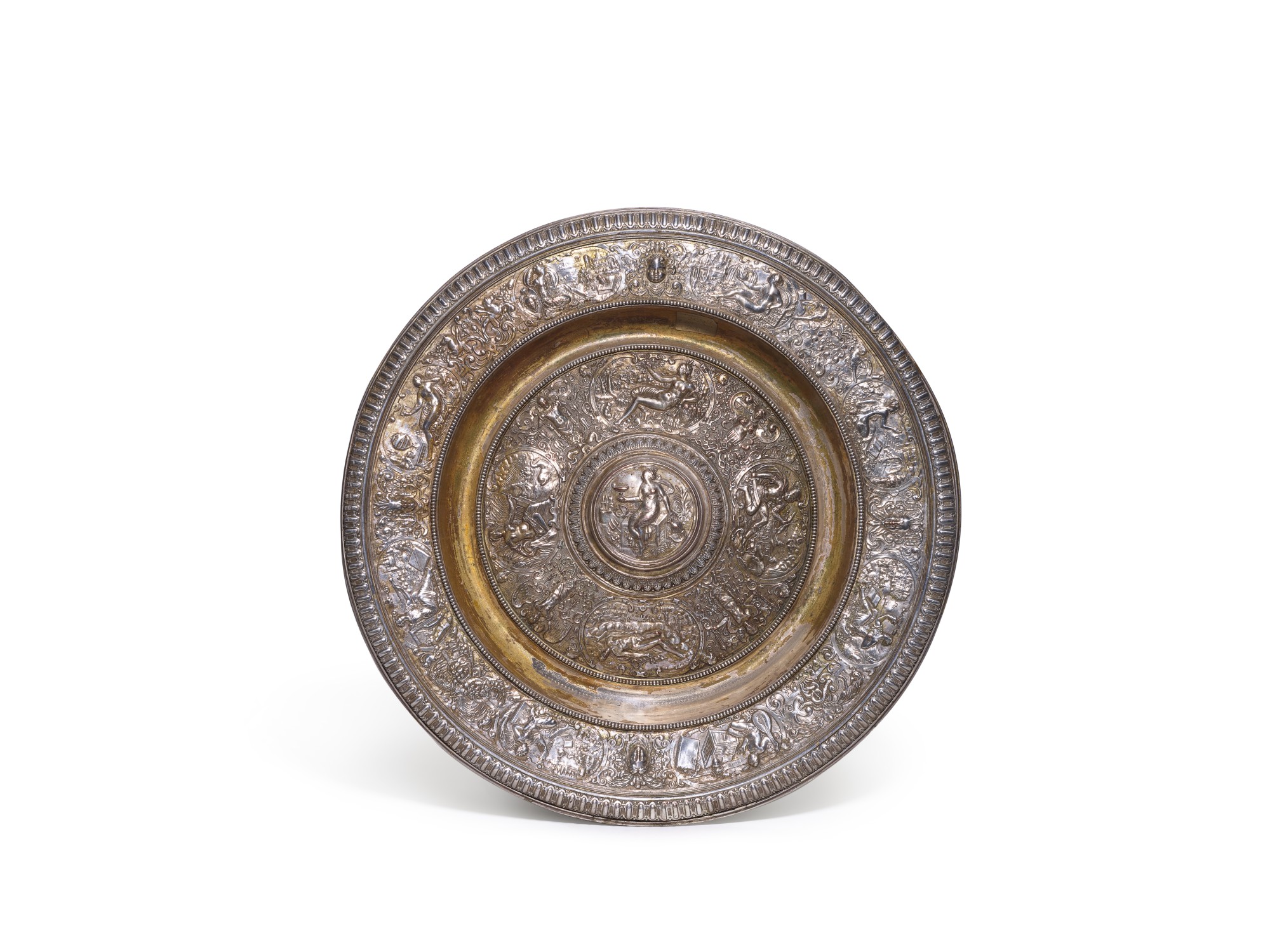 A Renaissance style electroplate copper electrotype charger, in the ...