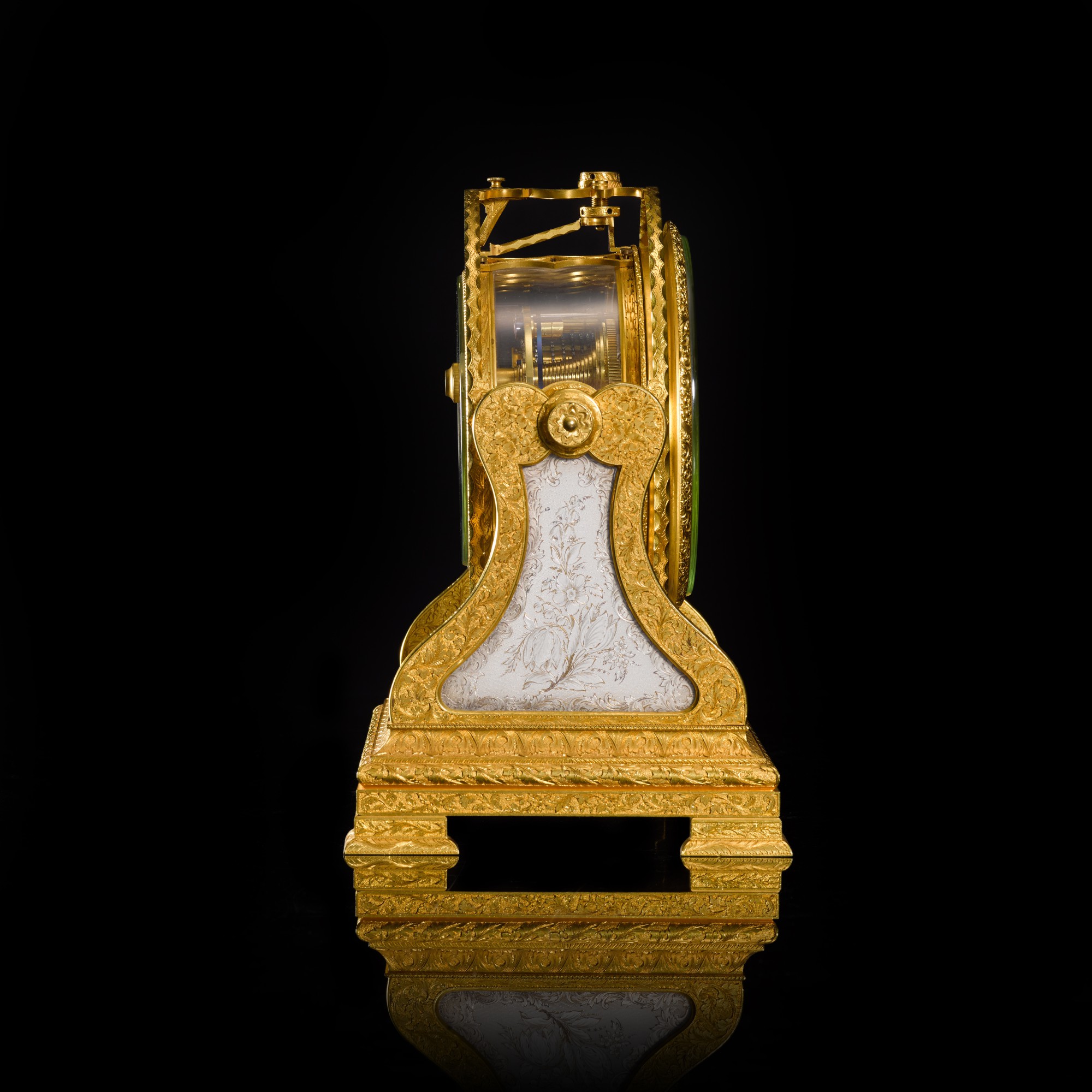 James McCabe No.448. An engraved gilt-brass eight-day desk chronometer ...