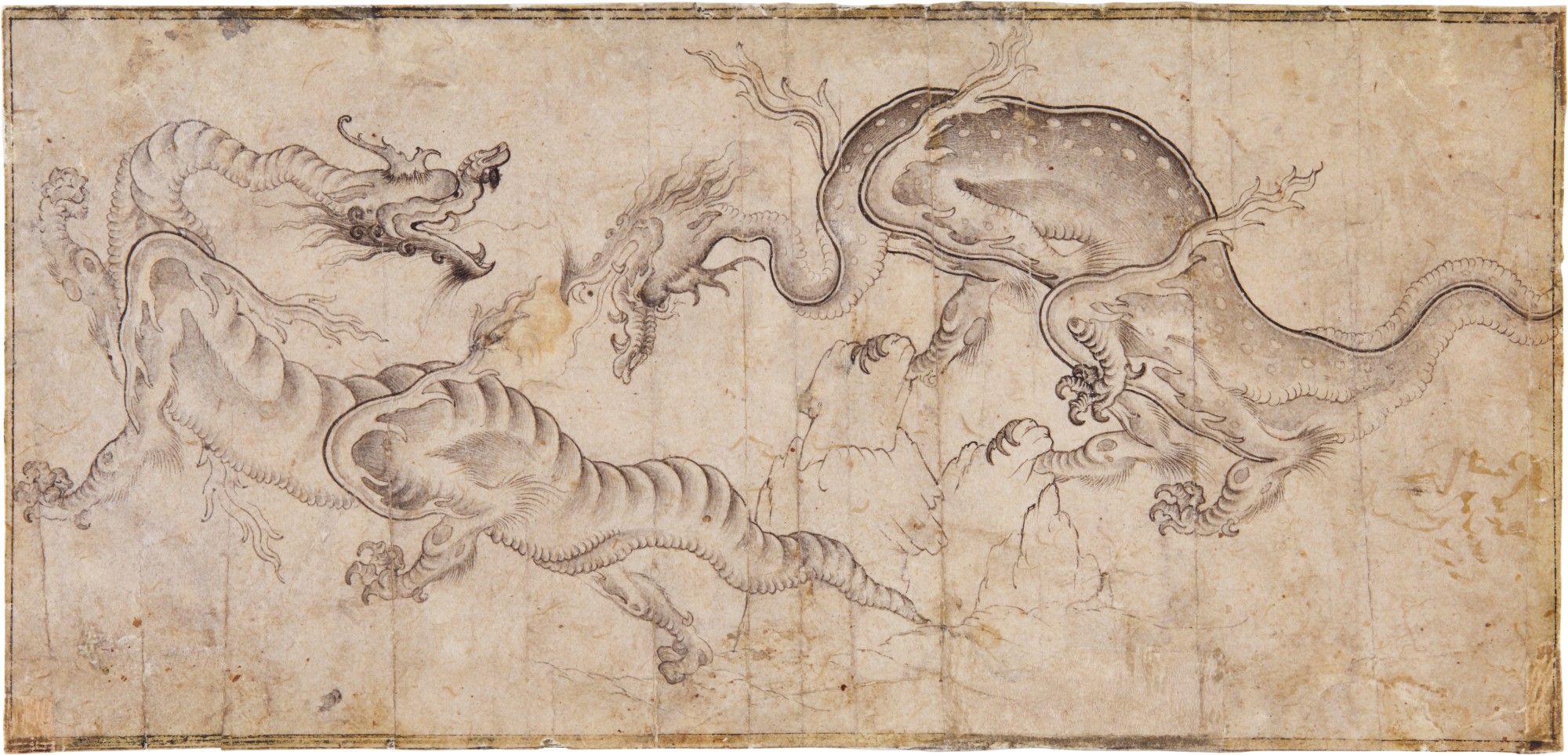 Fighting Dragons, Persia, Safavid, 16th century | Arts of the Islamic ...