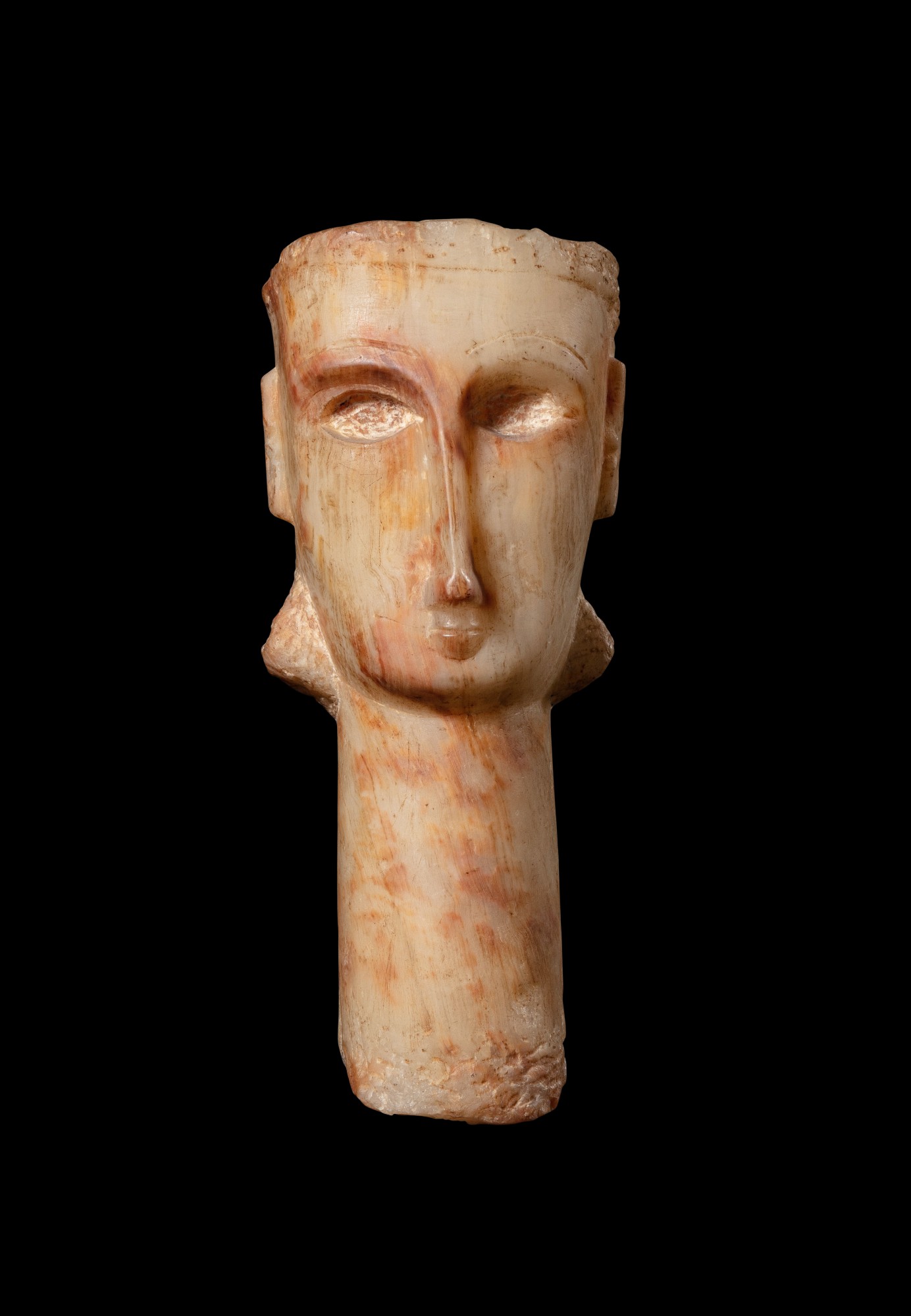 A South Arabian Alabaster Head of a Woman, Qataban, 3rd Century B.C ...