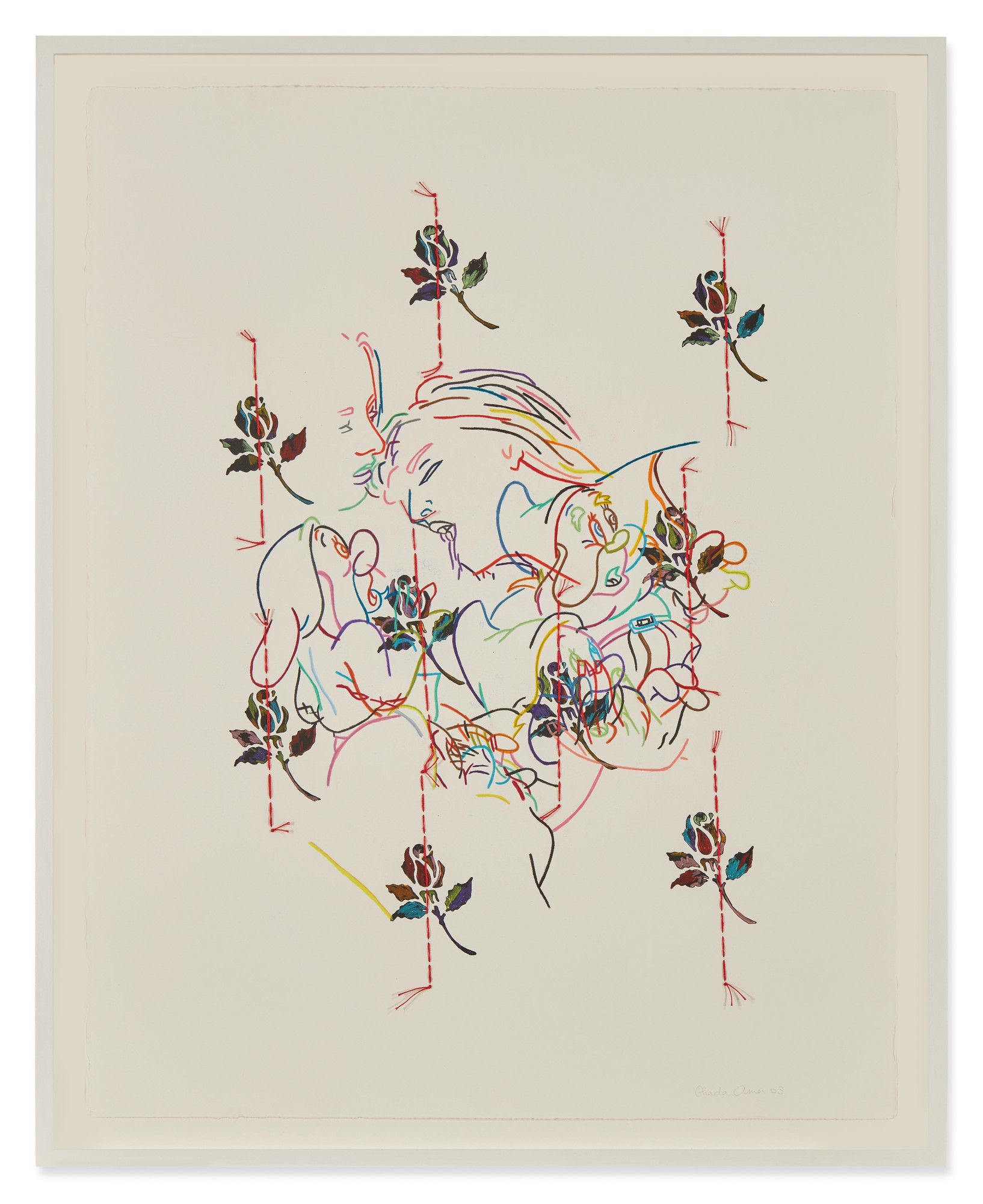 GHADA AMER | THE DWARVES AND LOVERS | Contemporary Art | 2020 | Sotheby's