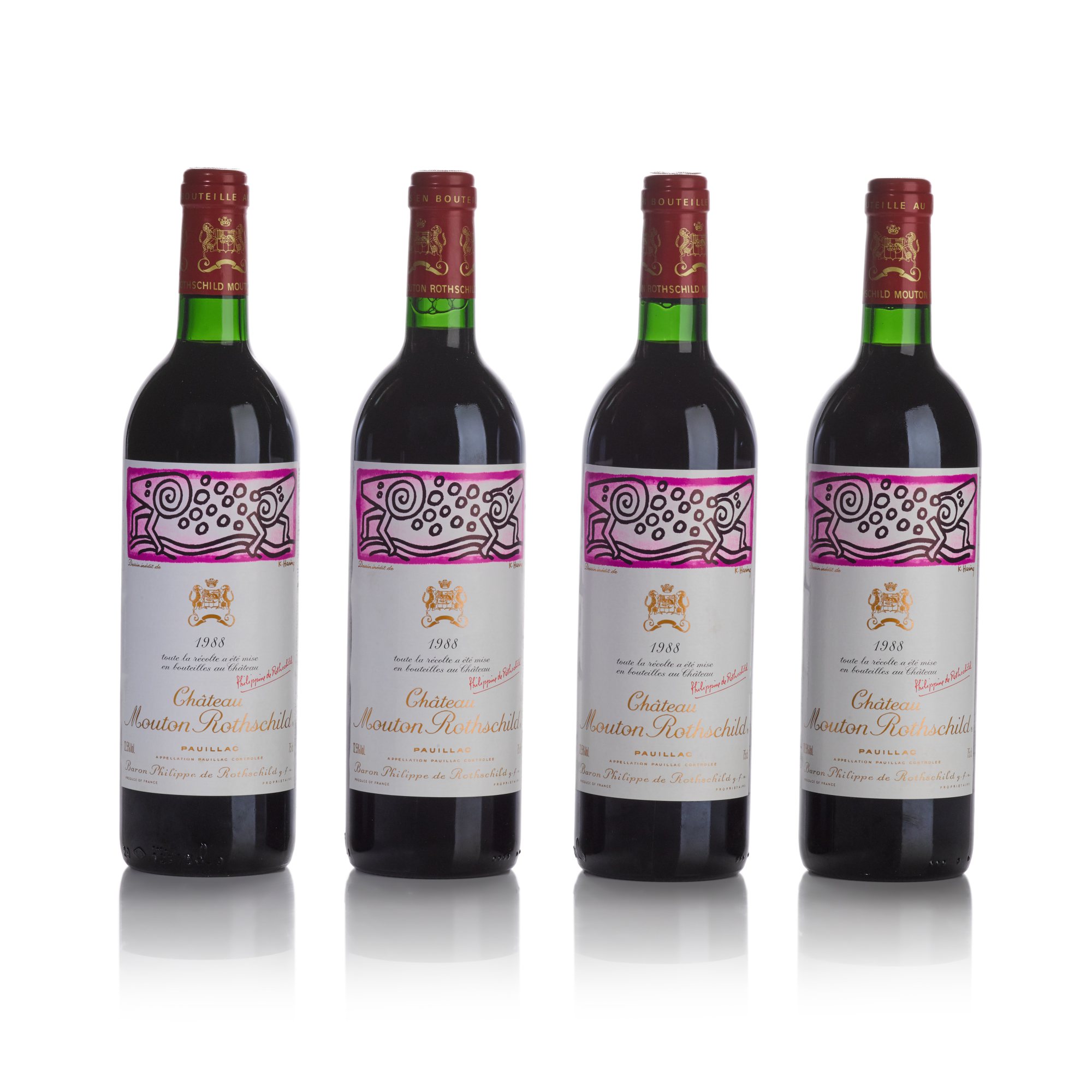 Château Mouton Rothschild 1988 (12 BT) | The Adrian Bowden Collection ...