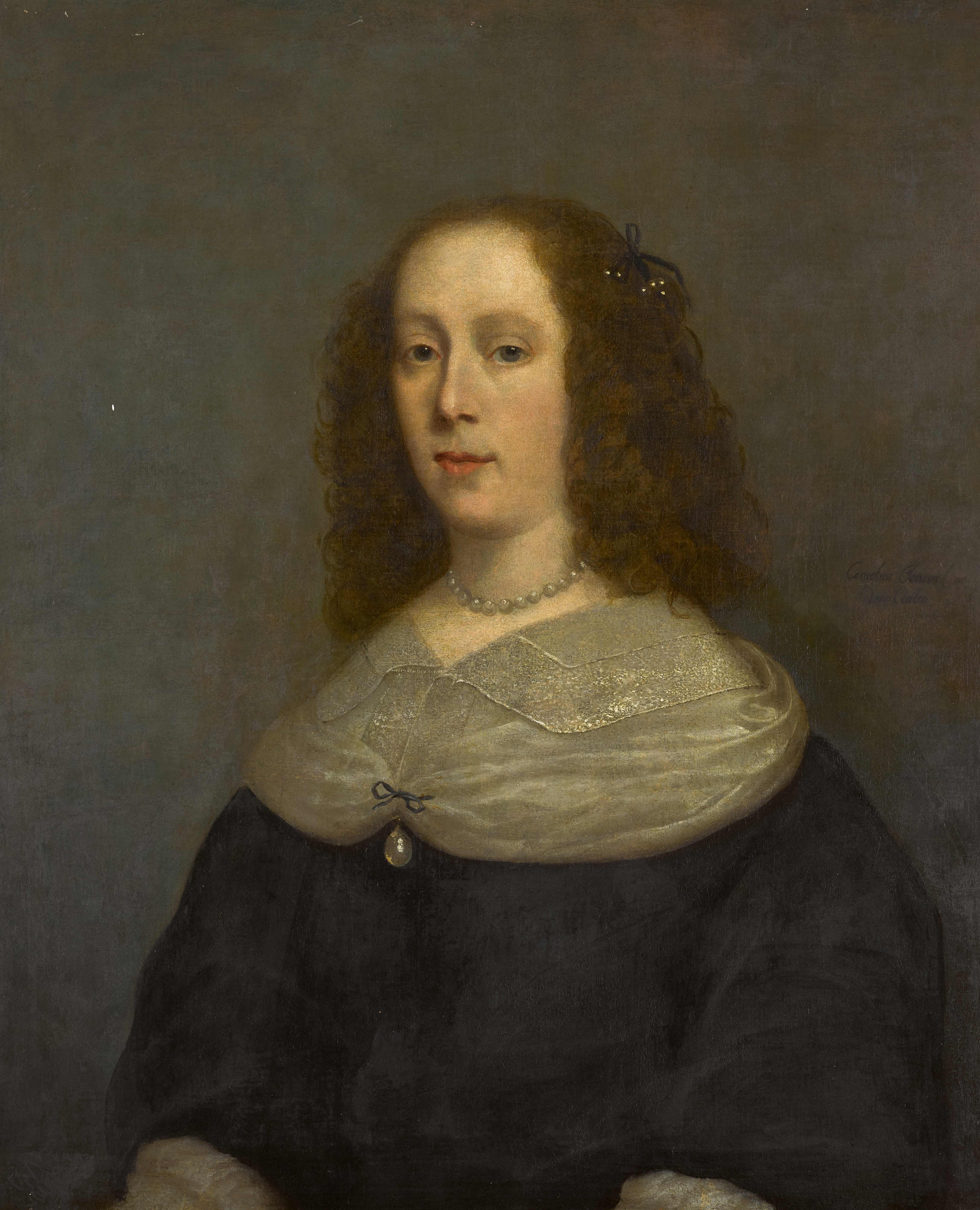 Portrait of a lady, possibly Anne Darell, wife of Thomas Berkeley of ...