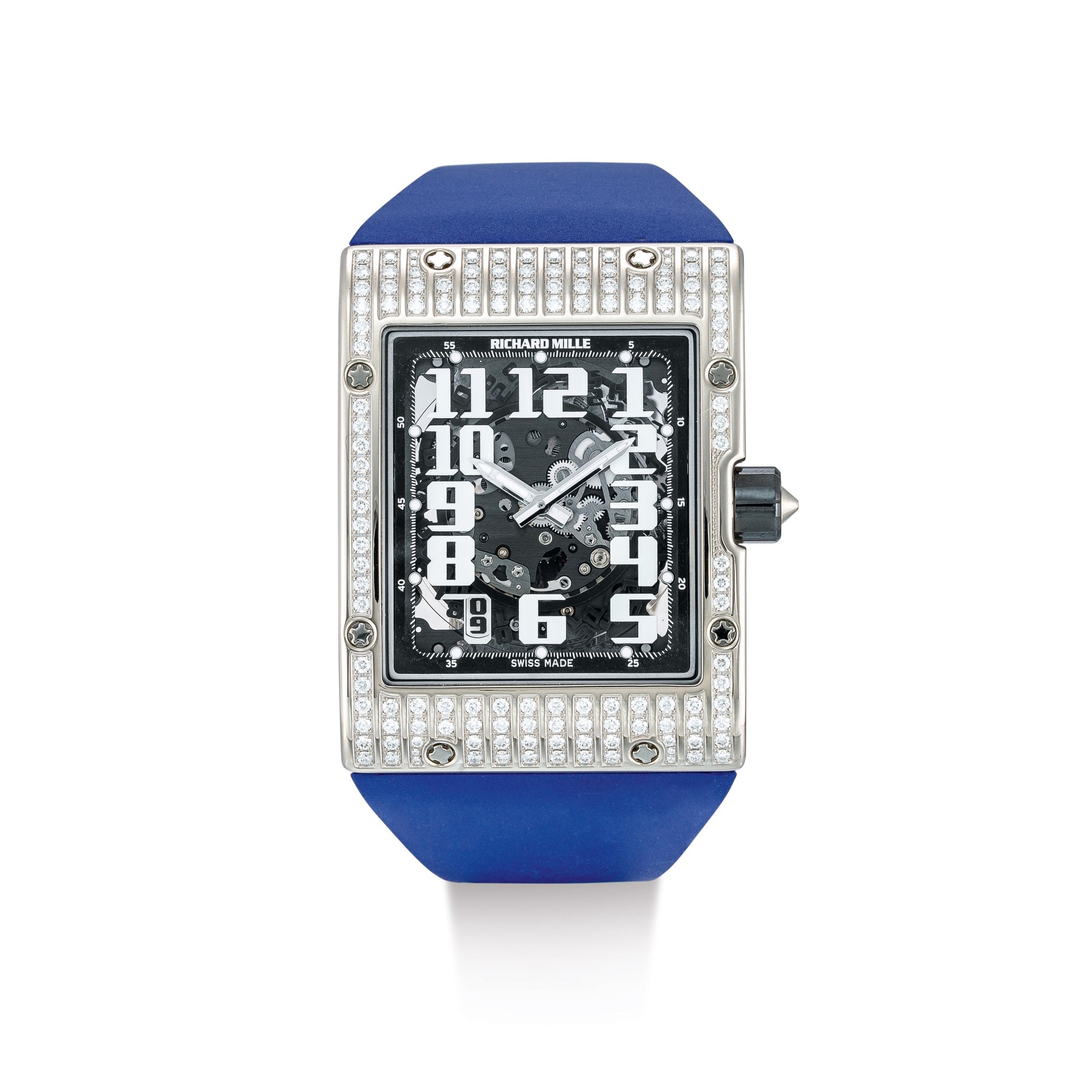 RICHARD MILLE | RM016, A WHITE GOLD AND DIAMOND-SET SEMI-SKELETONISED ...