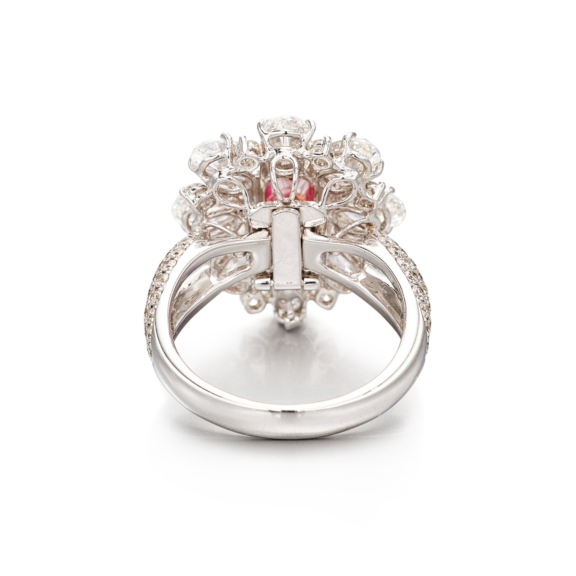 Fancy Intense Pink Diamond and Diamond Ring / Pendant | 1.00克拉 濃彩粉紅色鑽石 ...