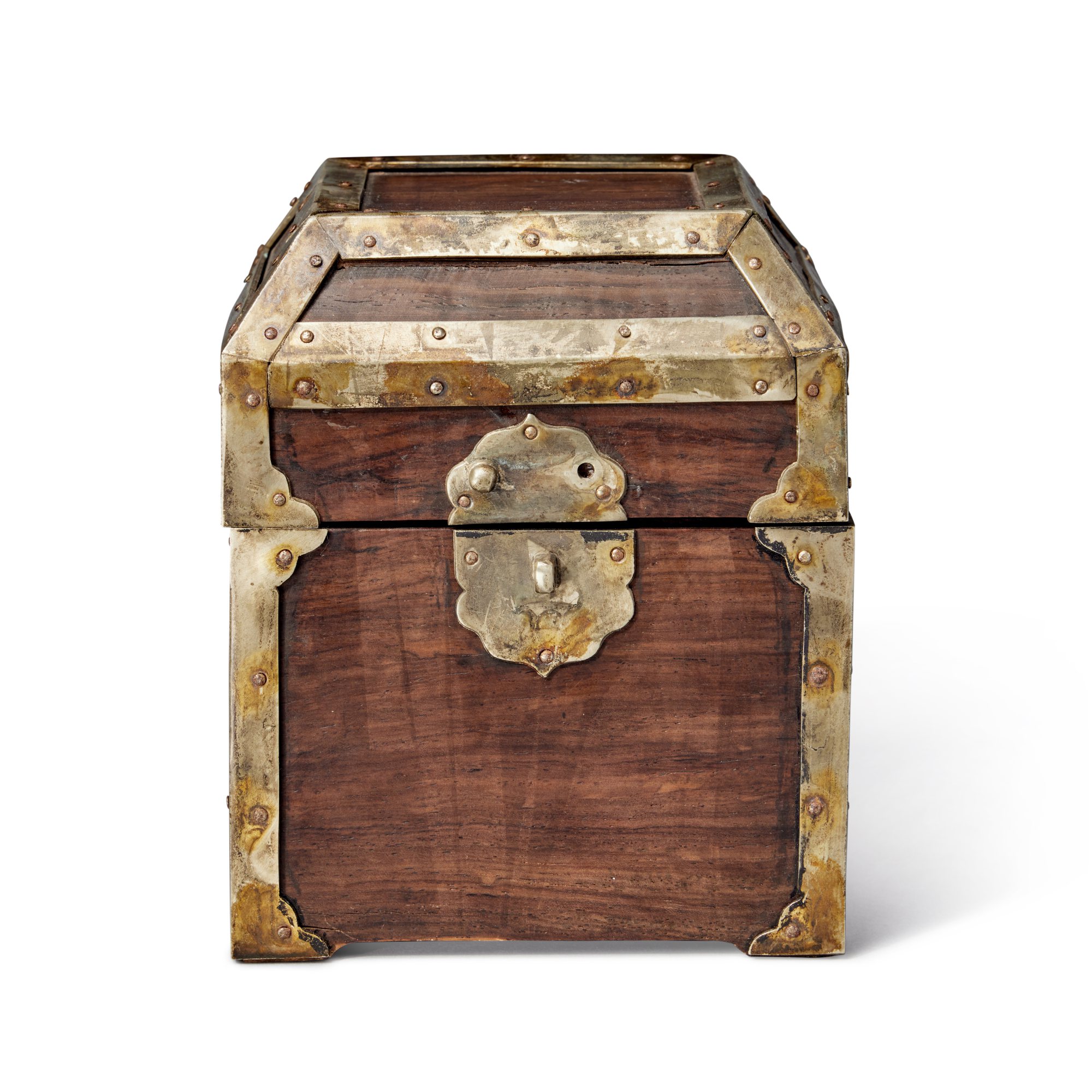 A Spanish Colonial Baroque Metal Mounted Hardwood Casket, 17th/18th ...