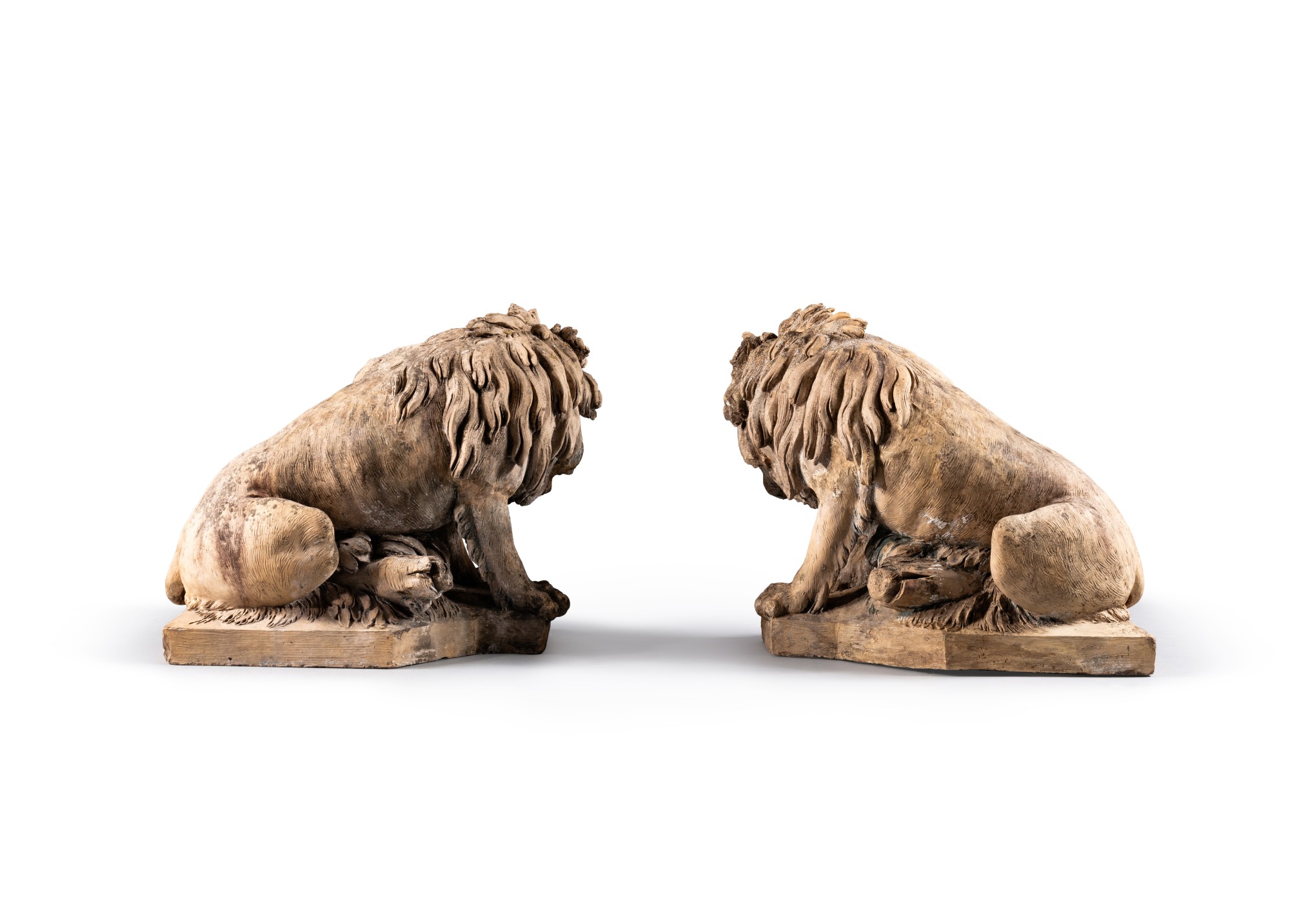 Southern French, 19th century, A pair of monumental Lions | Sud de la ...