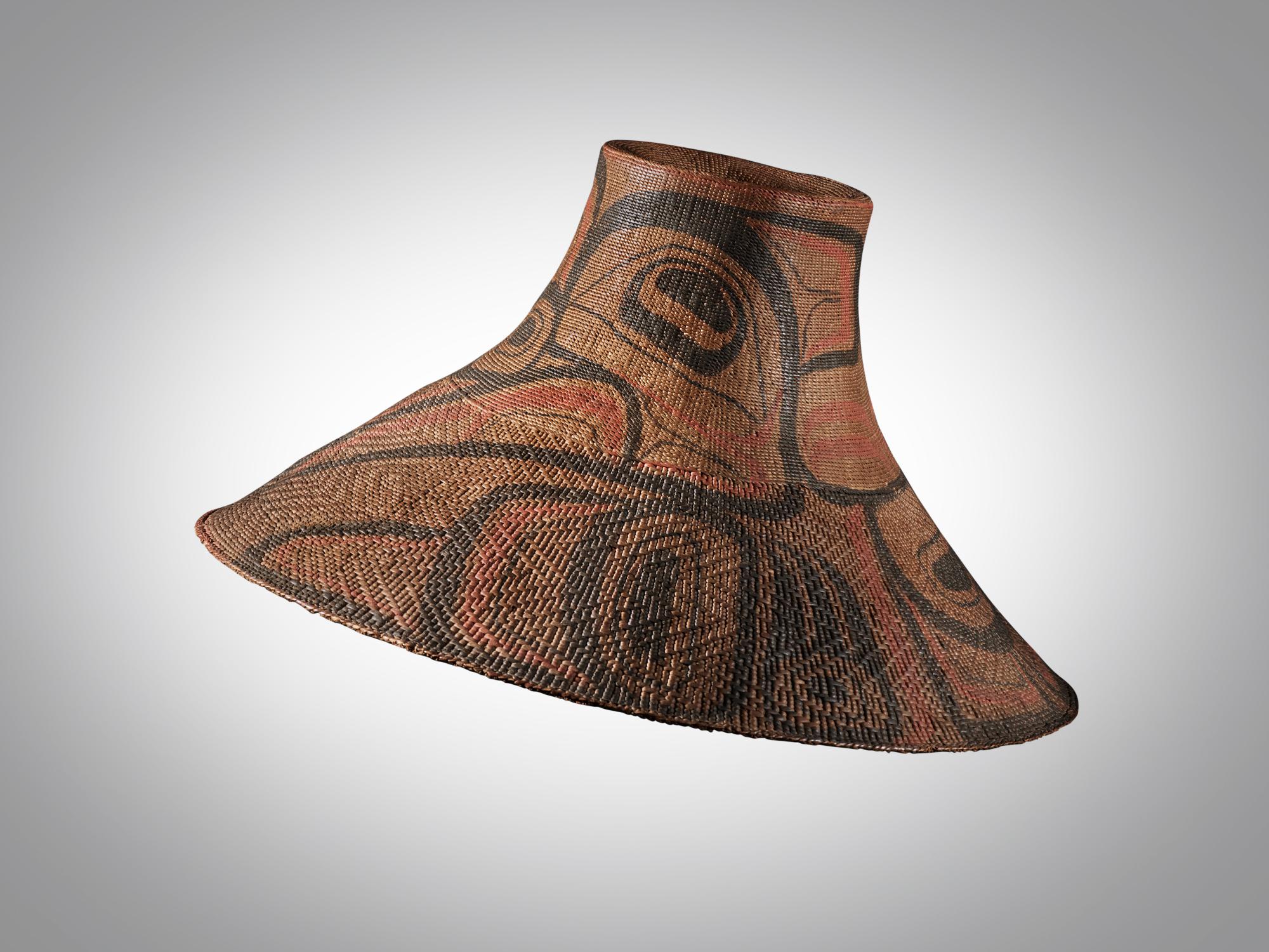 Haida or Haisla Painted Spruce Root Hat | The Amy & Elliot Lawrence ...