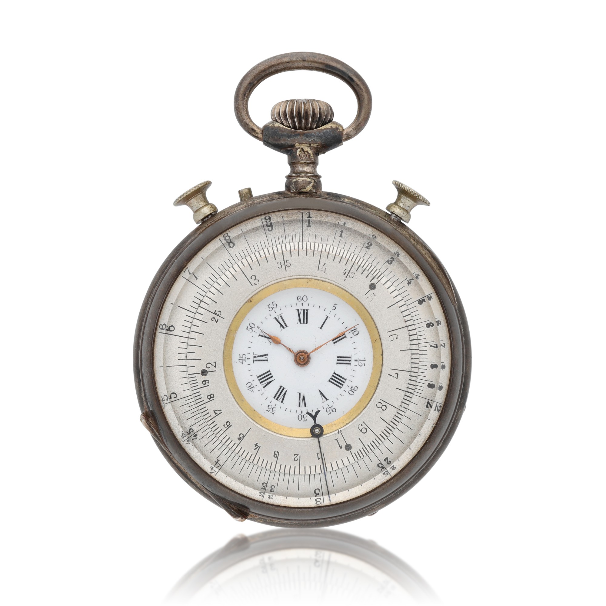 No. 56 An unusual cylinder watch with calculating scales Circa 1900 ...