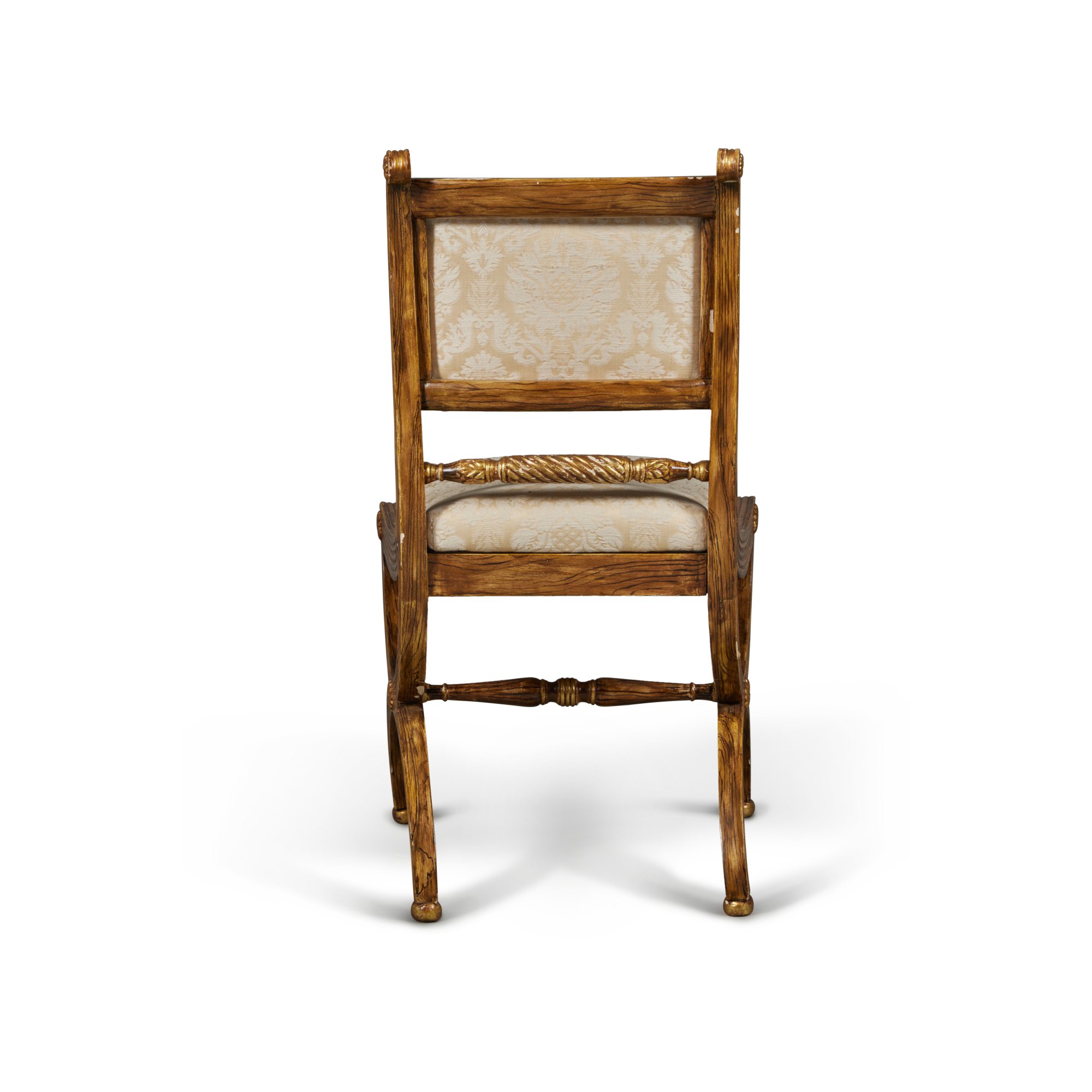 A Set of Ten Regency Style Giltwood and Faux Rosewood Dining Chairs ...