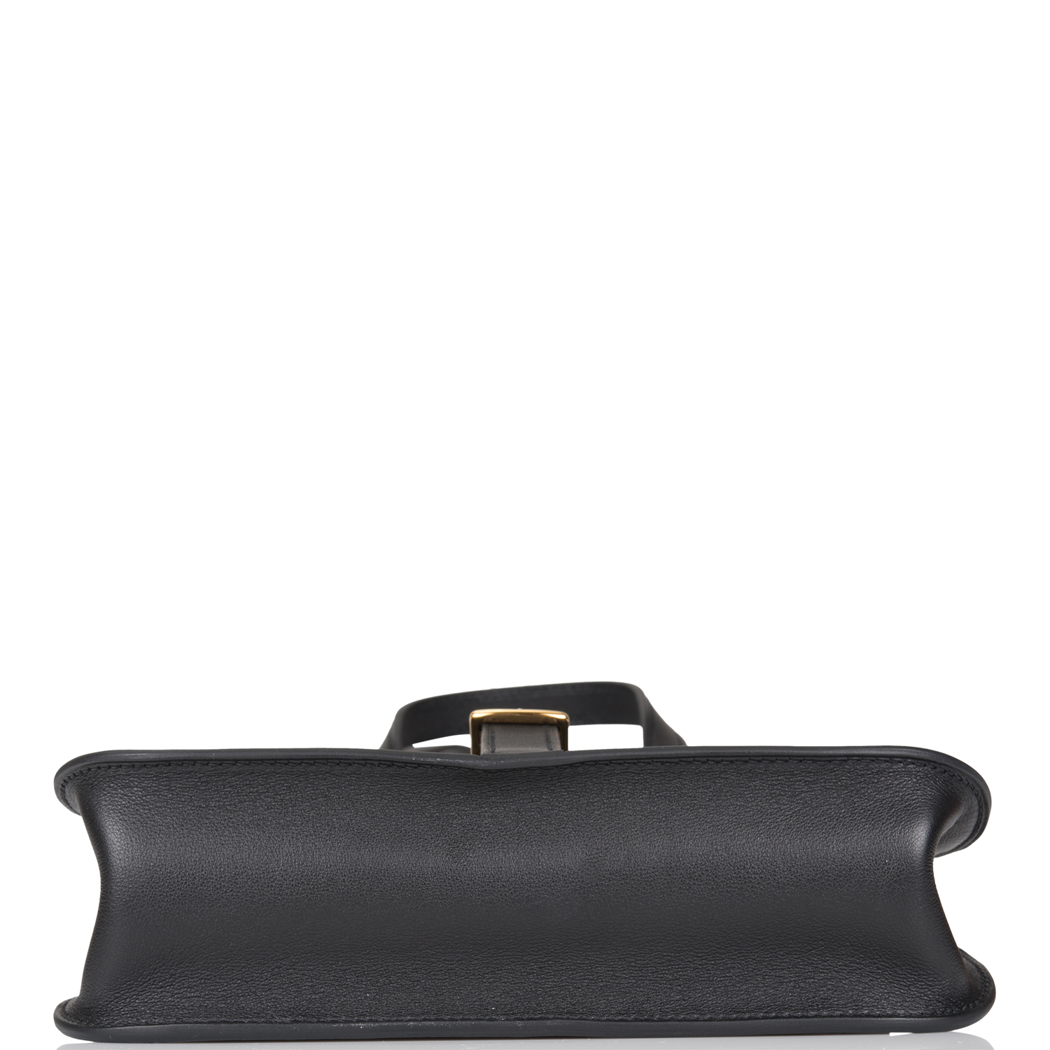Hermès Black Mini Halzan 22cm of Swift Leather with Gold Hardware ...