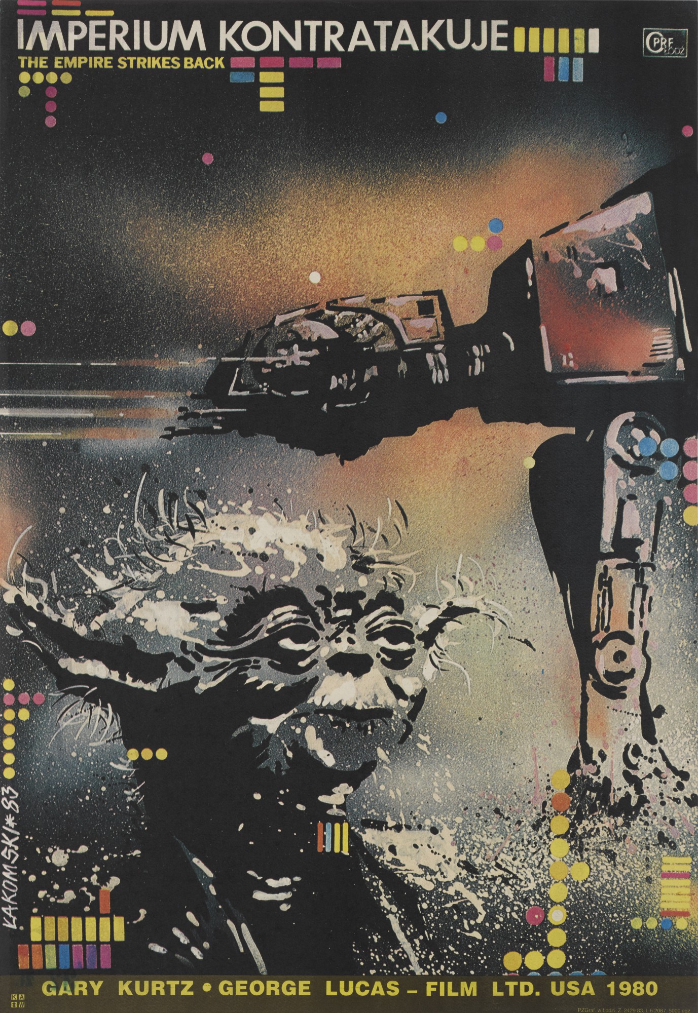 The Empire Strikes Back / Imperium Kontratakuje (1980) Poster, Polish ...