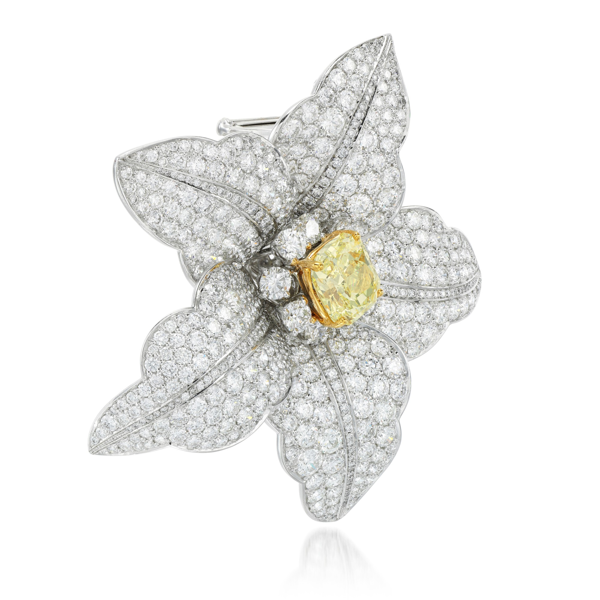 GRAFF | FANCY YELLOW DIAMOND AND DIAMOND BROOCH | The Weekly Edit: Fine ...