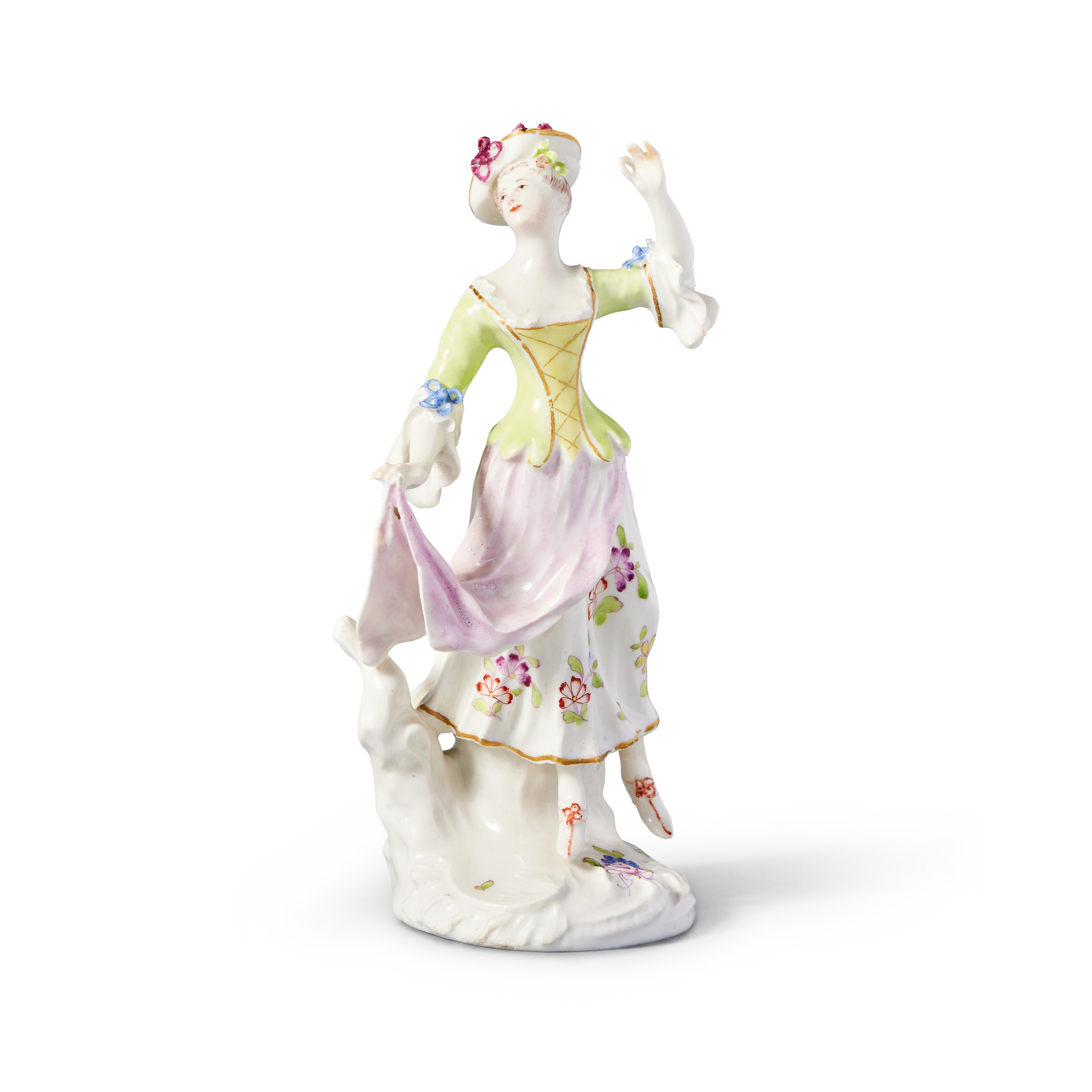 A Derby Figure of a Dancer, A Bow Figure of a 'New Dancer', and a Derby ...