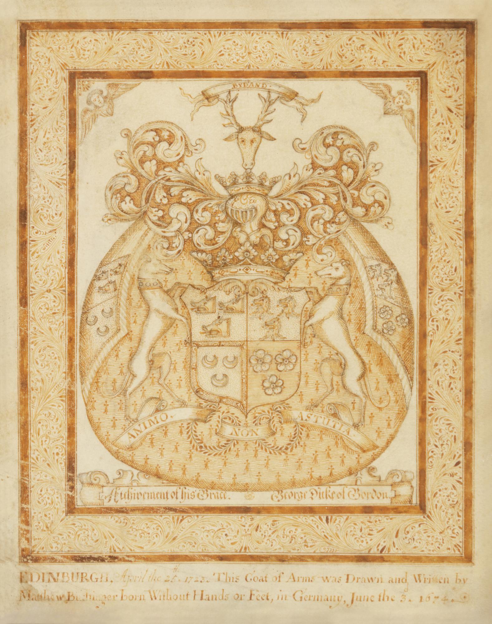 Buchinger, Matthias | "Achievement of his Grace, George Duke of Gordon ...