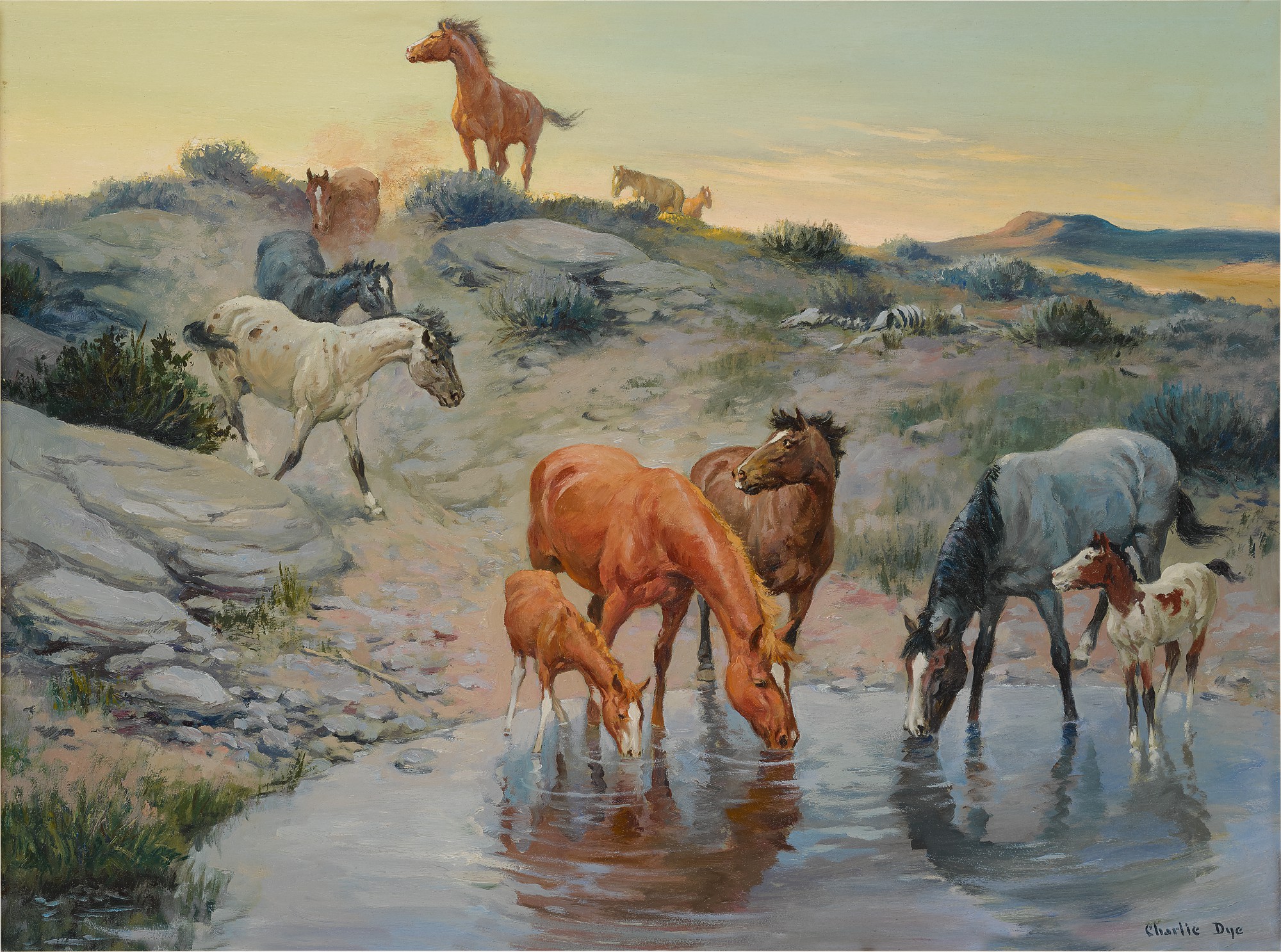 At the Waterhole | Majestic America: Property from an Important Western ...