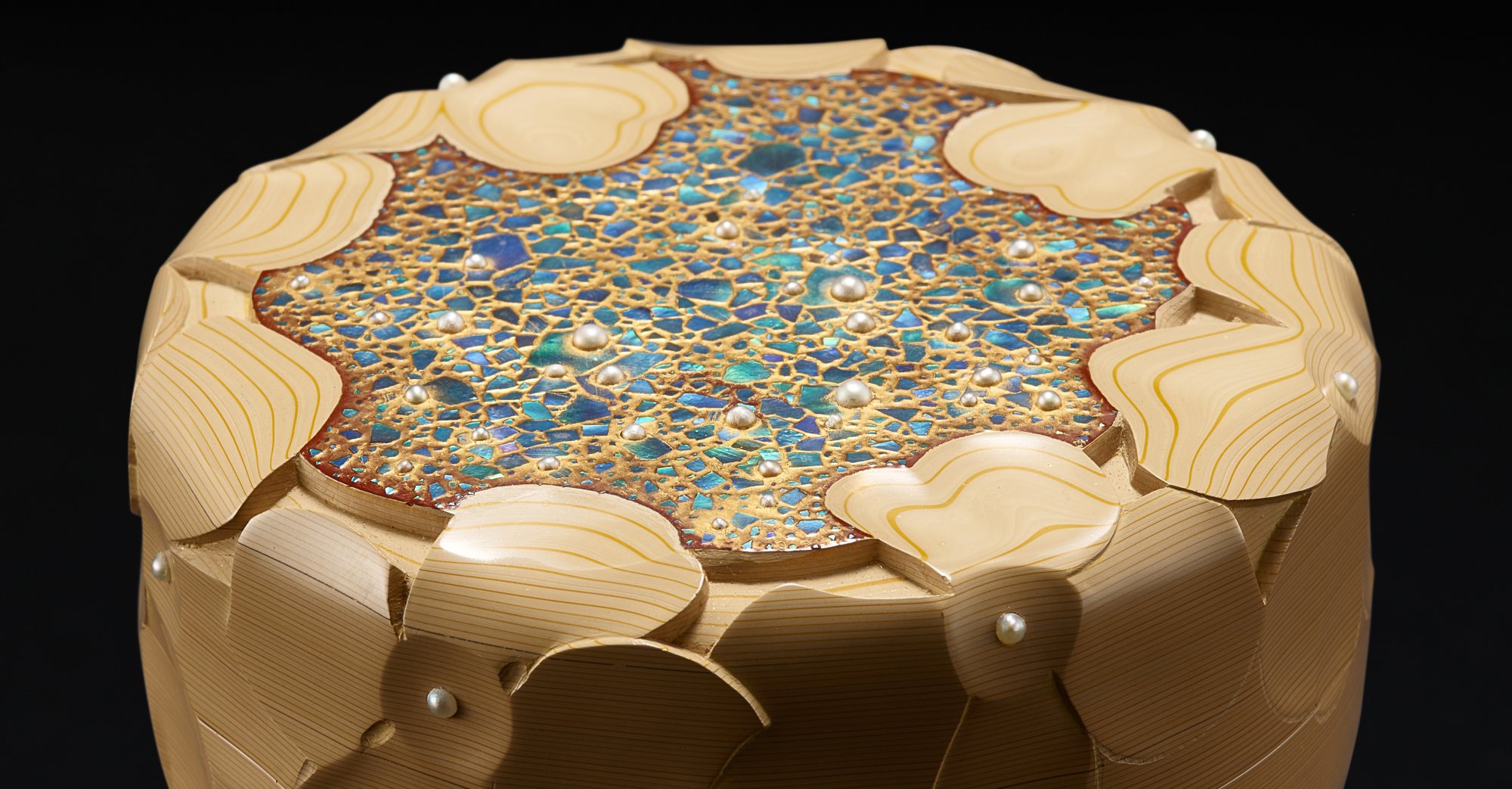 Otomaru Kodo (1898-1997), A creamy-white-lacquered ‘hydrangea’ tea ...