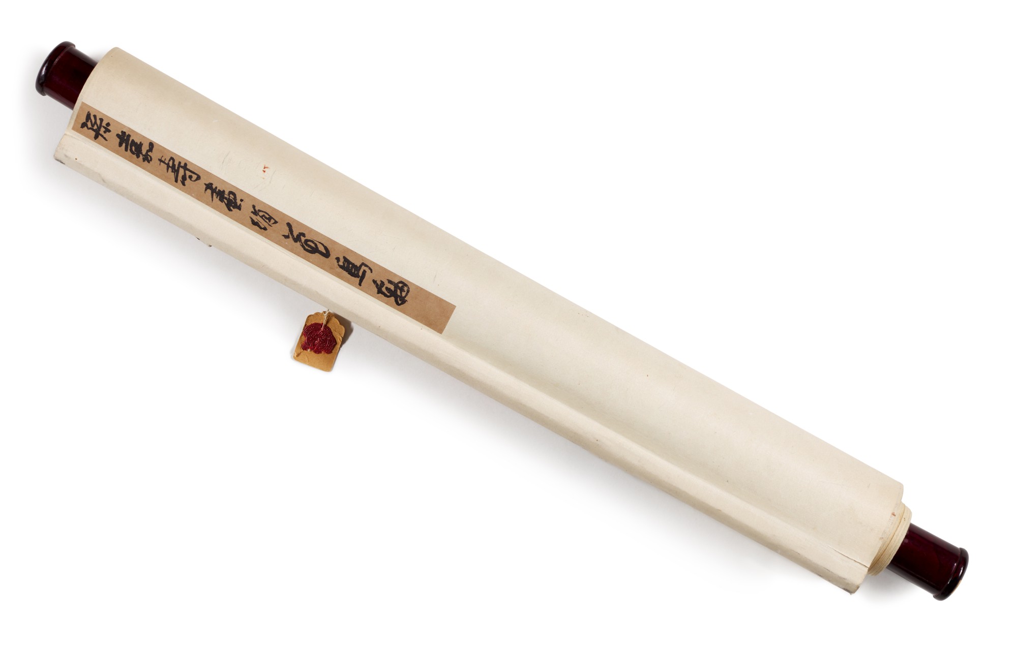 Attributed to Sun Jiashou A hanging scroll of birds and flowers ink and ...