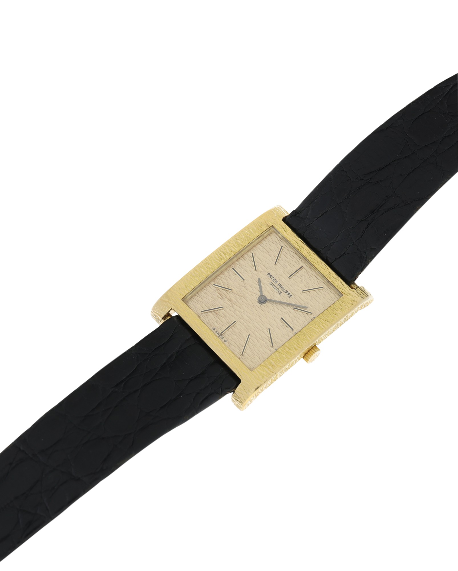PATEK PHILIPPE | REFERENCE 3553 A YELLOW GOLD RECTANGULAR WRISTWATCH ...