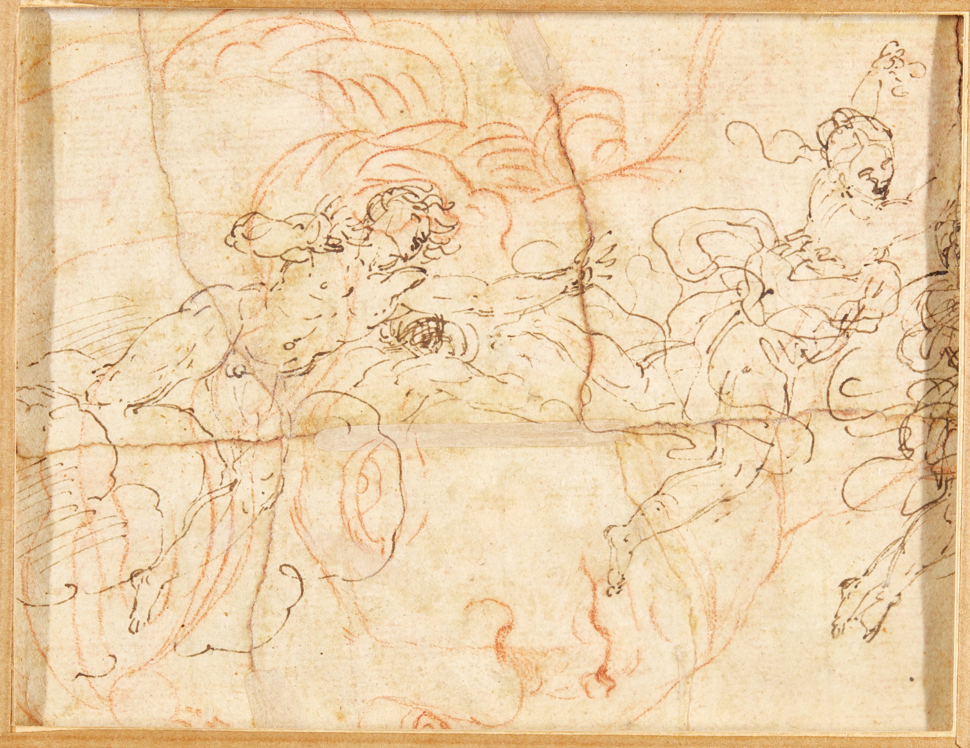 Recto: The Virgin teaching the Christ Child to read (Holy family with ...