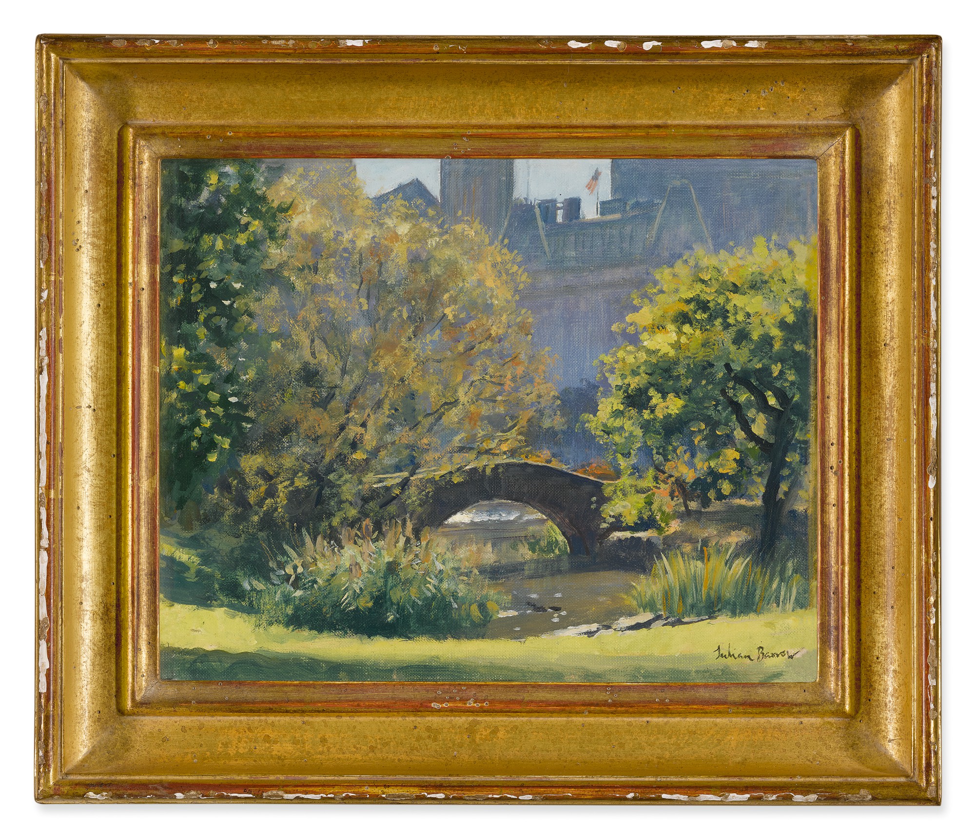 JULIAN BARROW | CENTRAL PARK BRIDGE | American Art Online | American ...