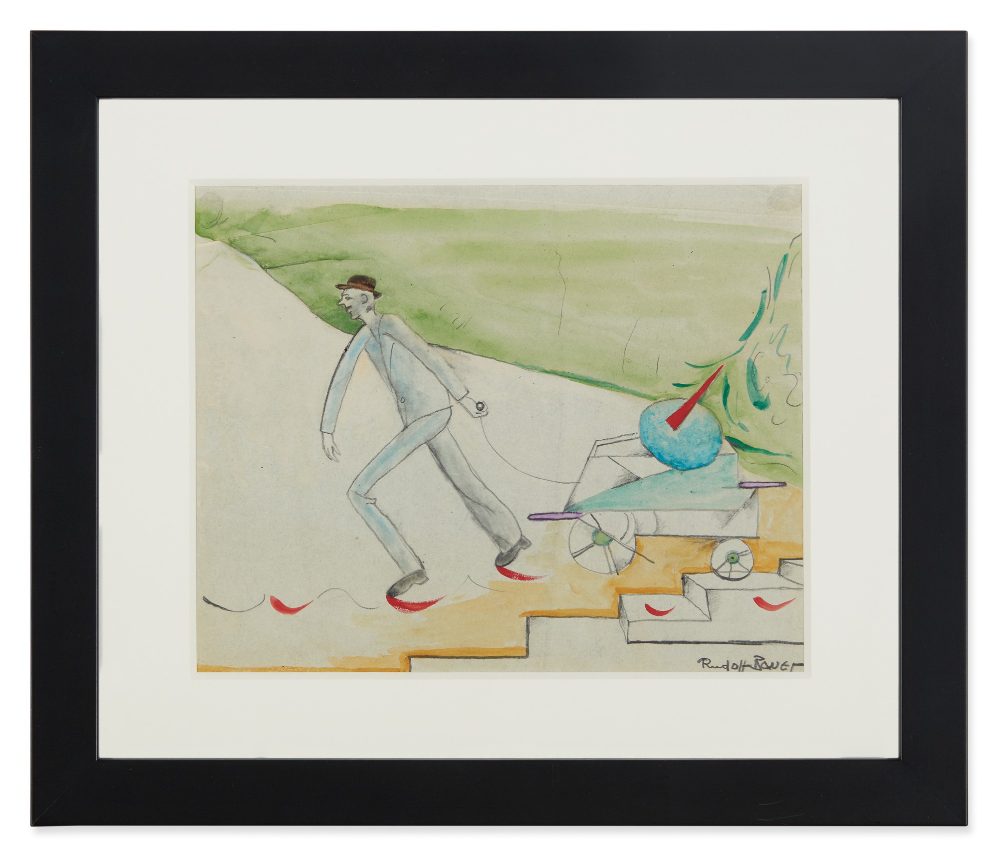 Sold Without Reserve | RUDOLF BAUER | UNTITLED (A PAIR OF WORKS ...