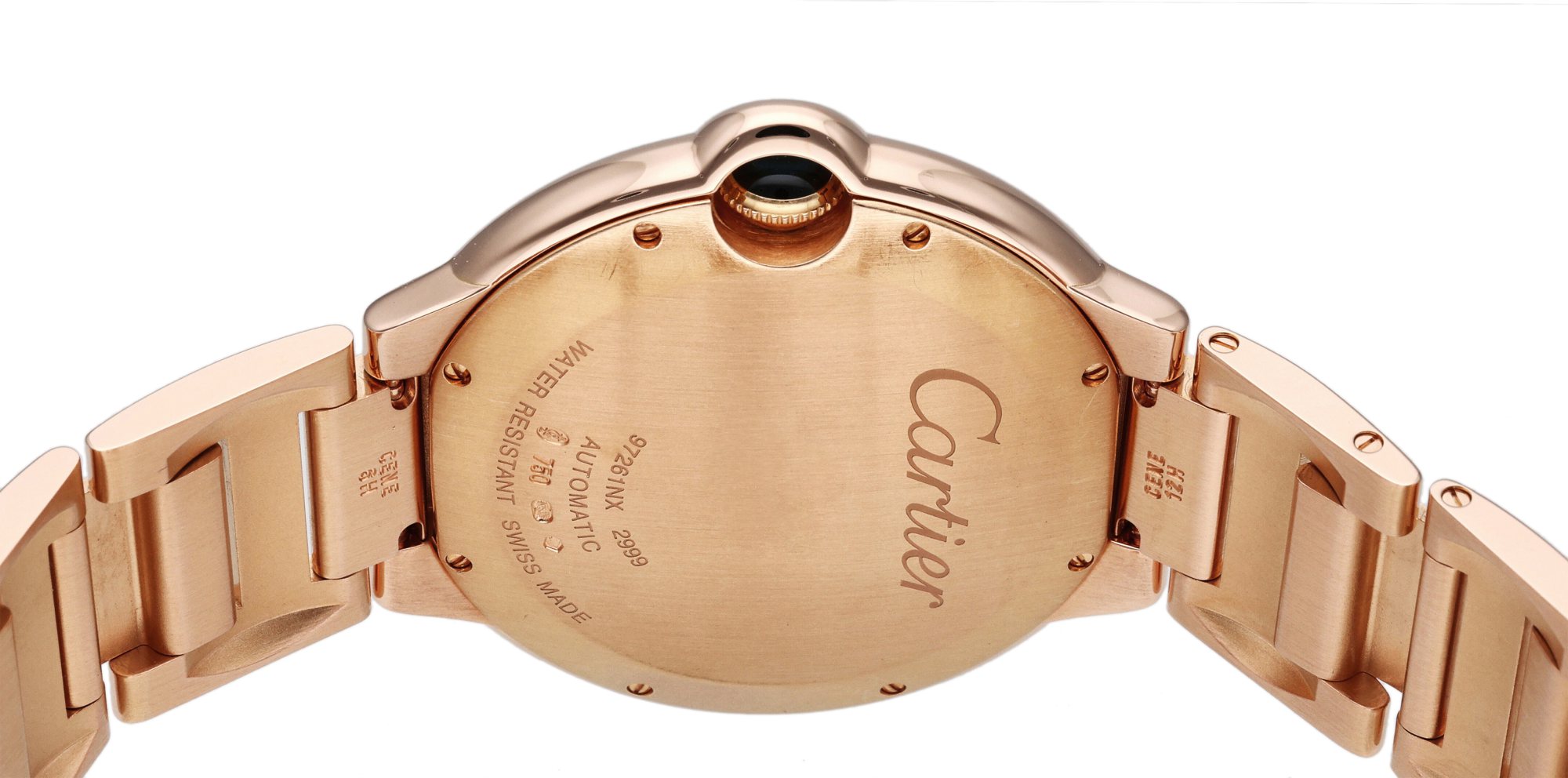 Reference 2999 Ballon Bleu | A pink gold wristwatch with date and ...