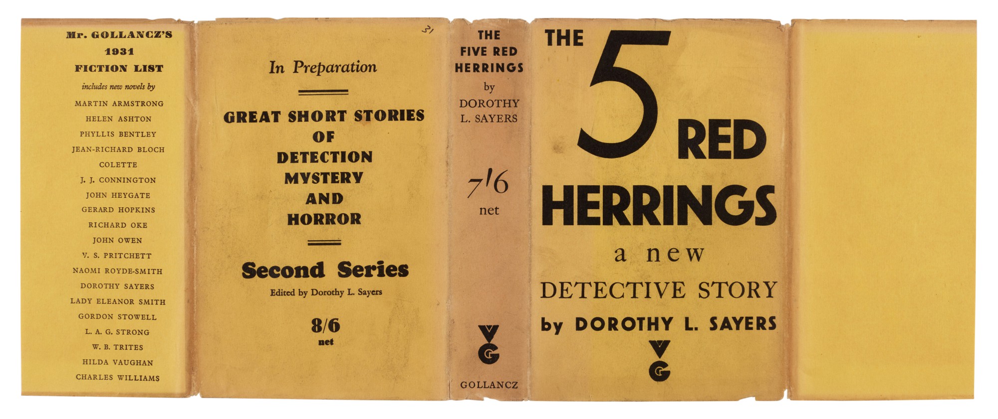 Dorothy L. Sayers | The Five Red Herrings, 1931 | Detective Fiction ...
