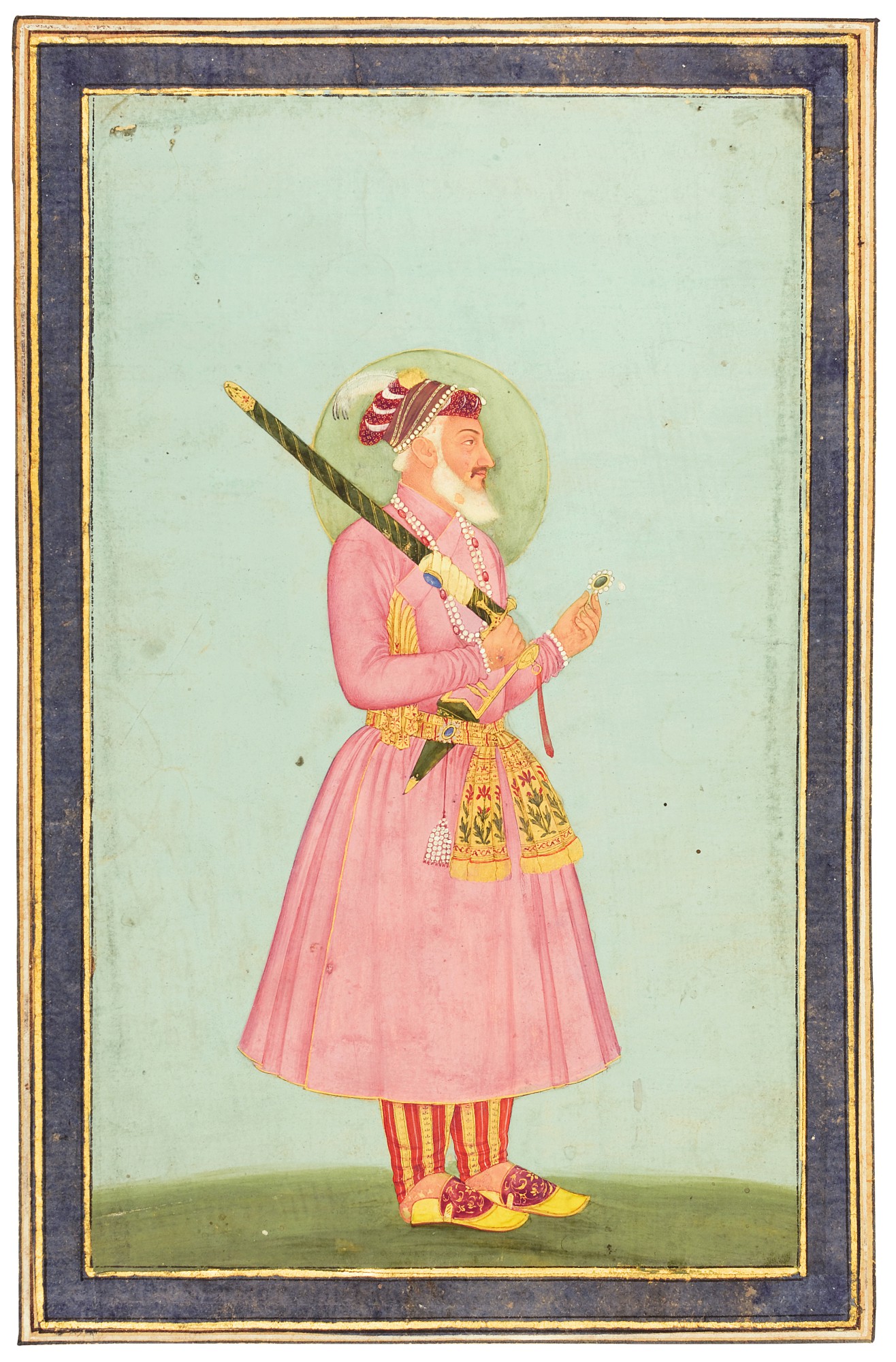 An important 114-page album of Mughal miniatures and calligraphy, India ...