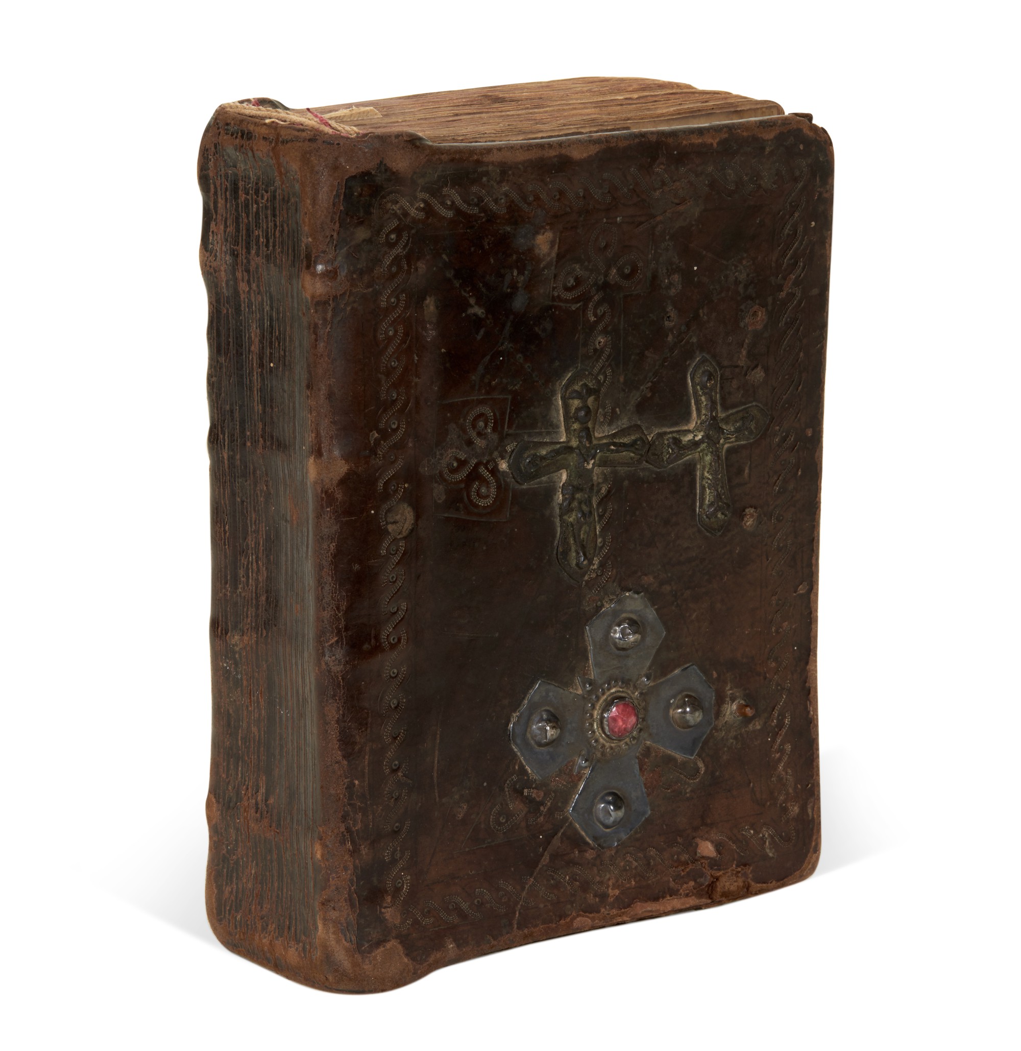 Bible, Gospels, manuscript in Armenian, 1433 and later, Armenian calf ...