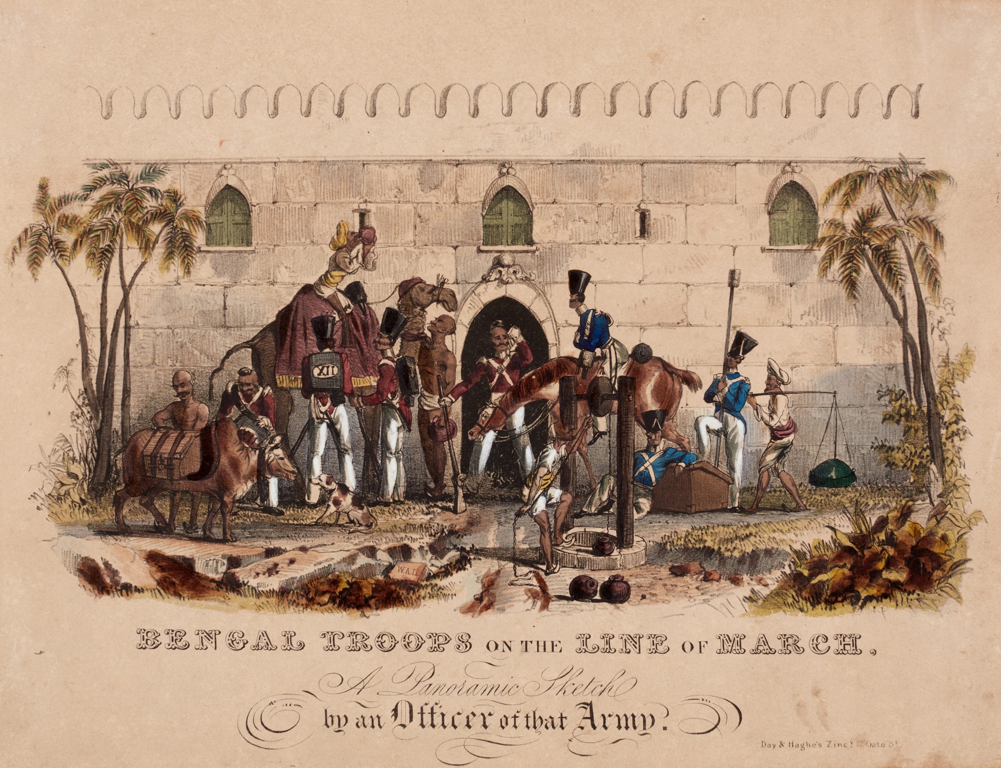 India—[Captain William Andrew Ludlow] | Bengal Troops on the line of ...