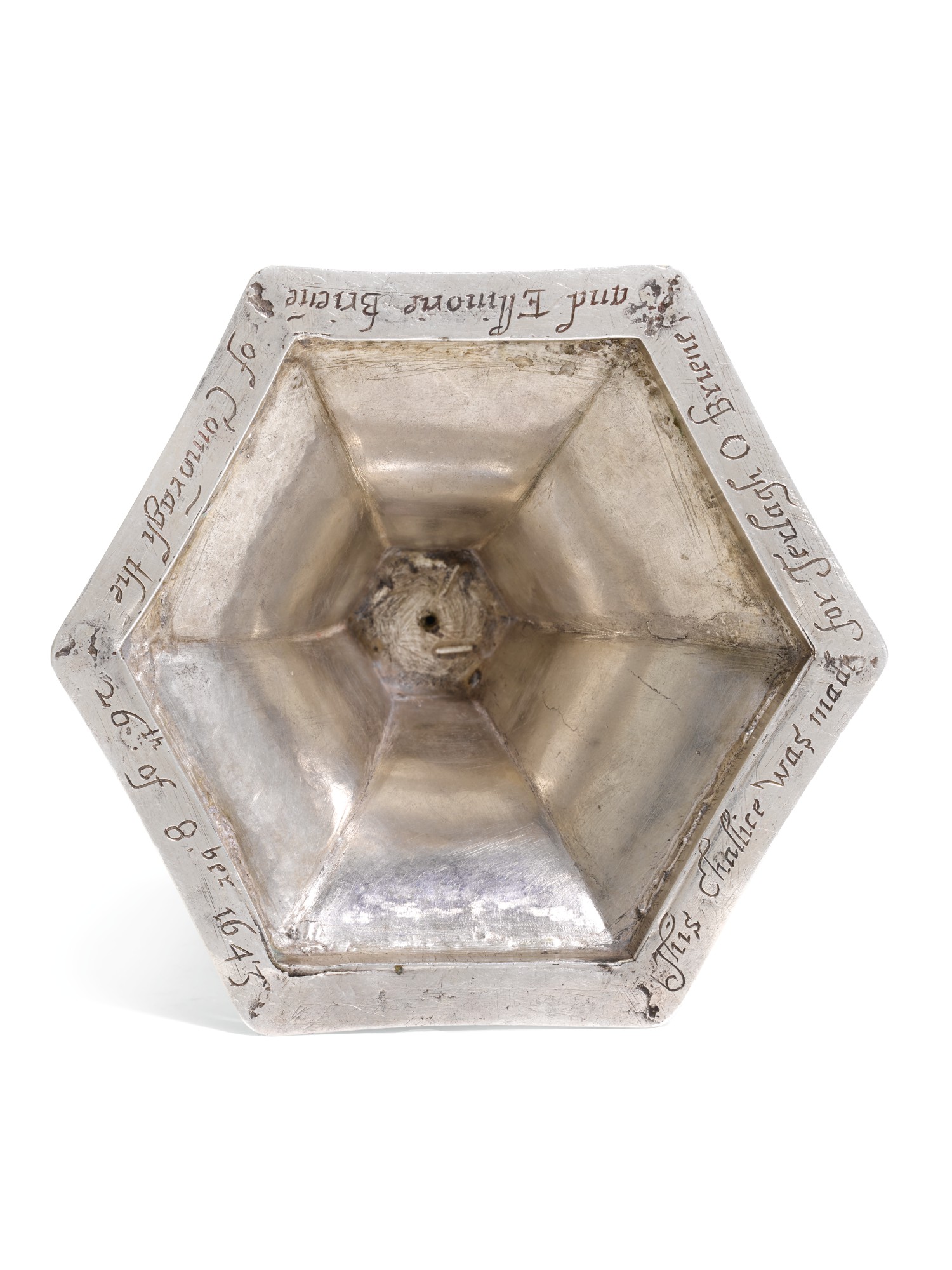 THE TERLAGH O BRIENE AND ELLINORIE BRIENE CHALICE. A CHARLES I IRISH ...