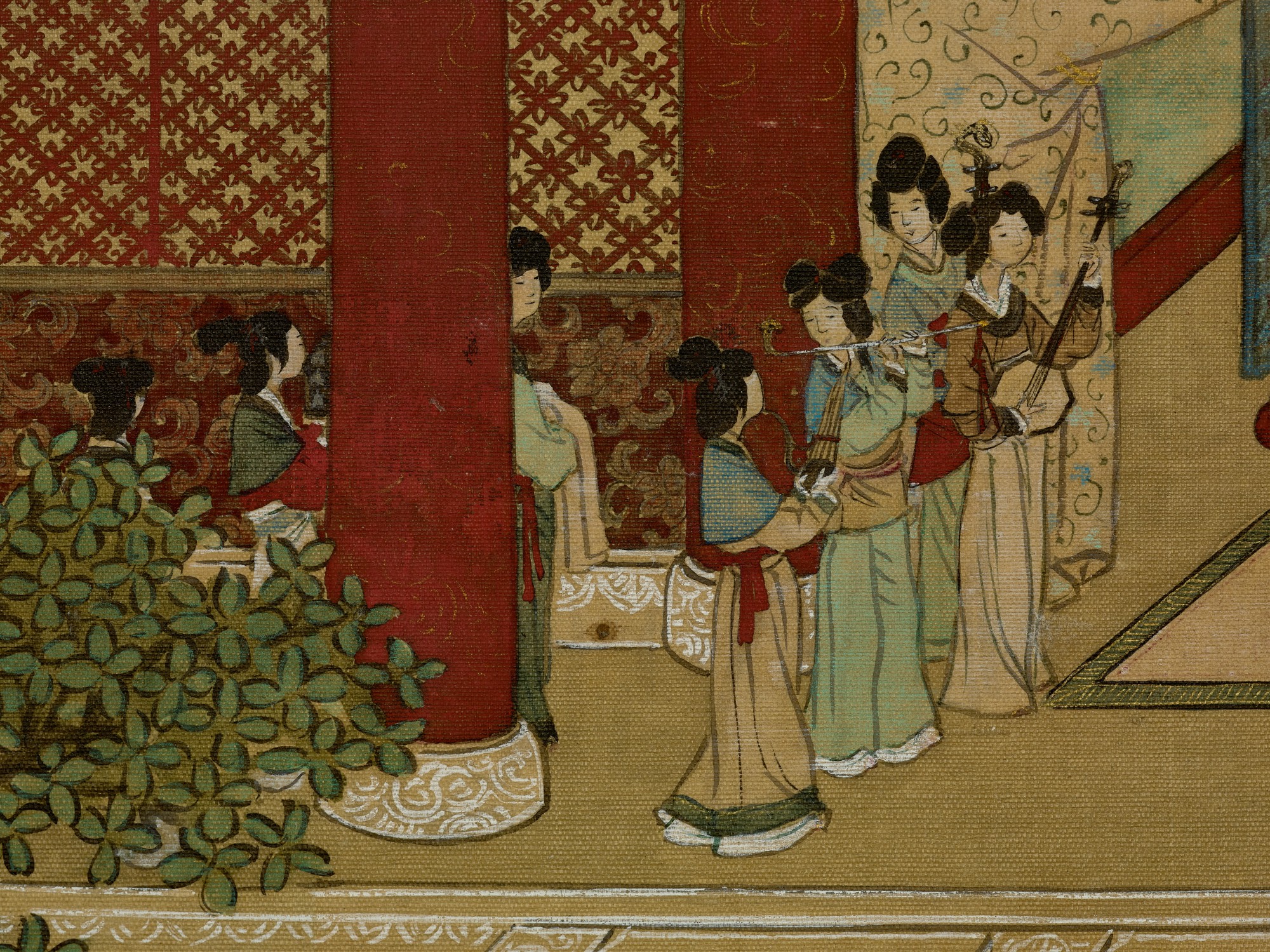 Ren Xiong 任熊 | Auspicious Birds Visiting the Garden 有鳳來儀 | Fine Chinese ...