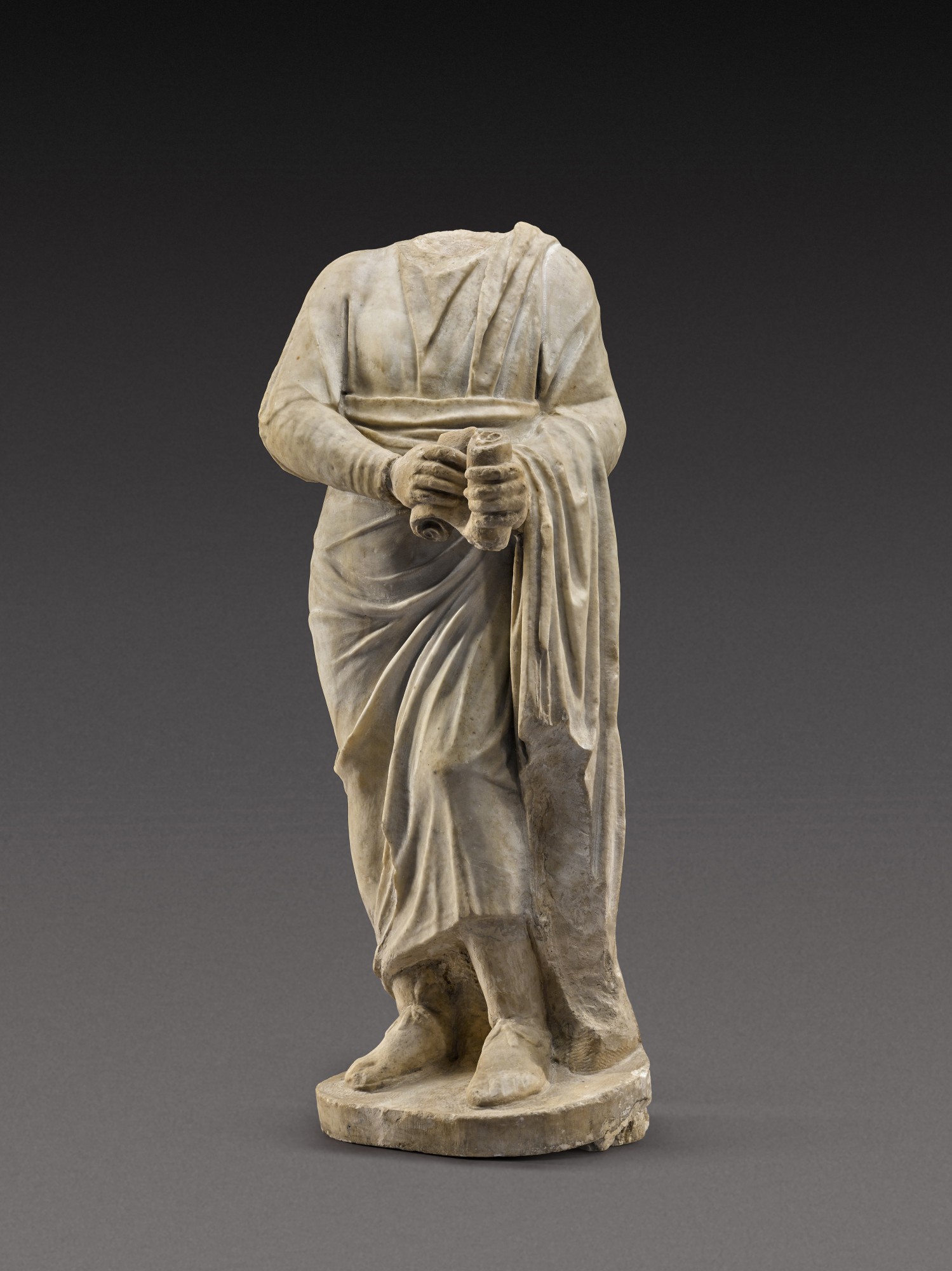 A Roman Marble Figure of a Philosopher or Man of Letters, circa 2nd ...